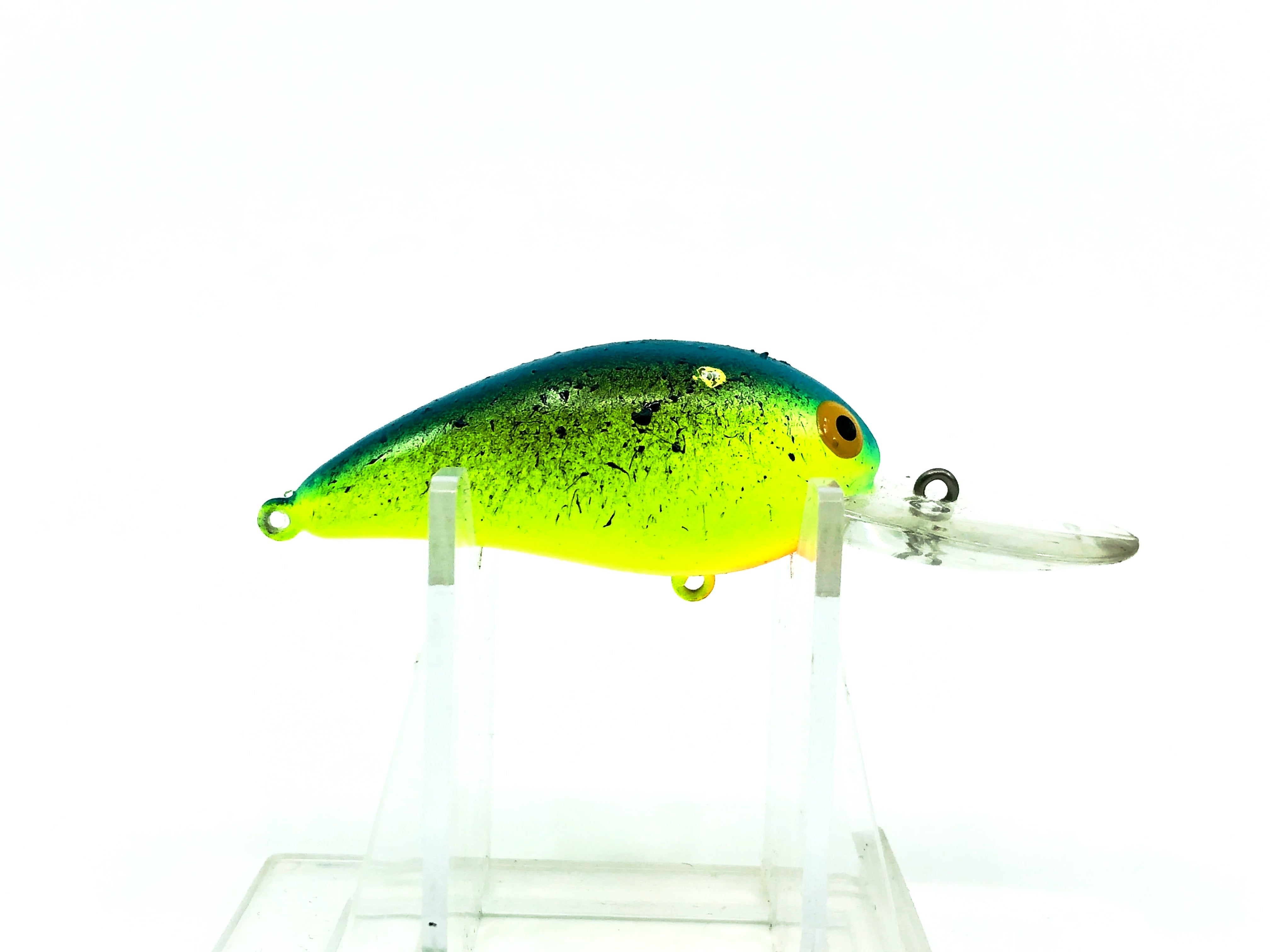 Bomber Model A 6A, Blue/Chartreuse/Black Speckles Color – My Bait Shop, LLC