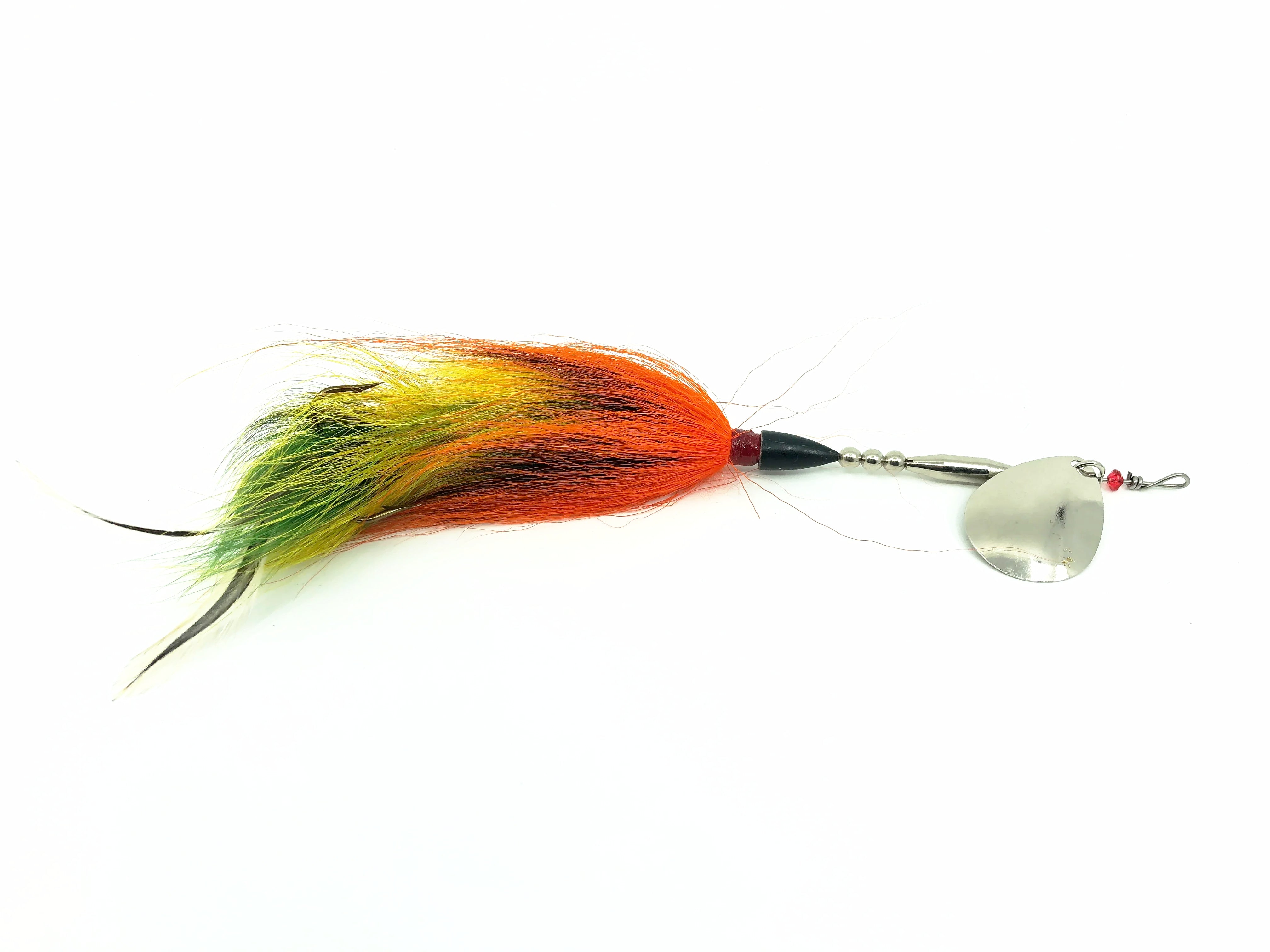 Tandem Musky Bucktail Spinner, Perch Color - Colorado Blade – My Bait ...