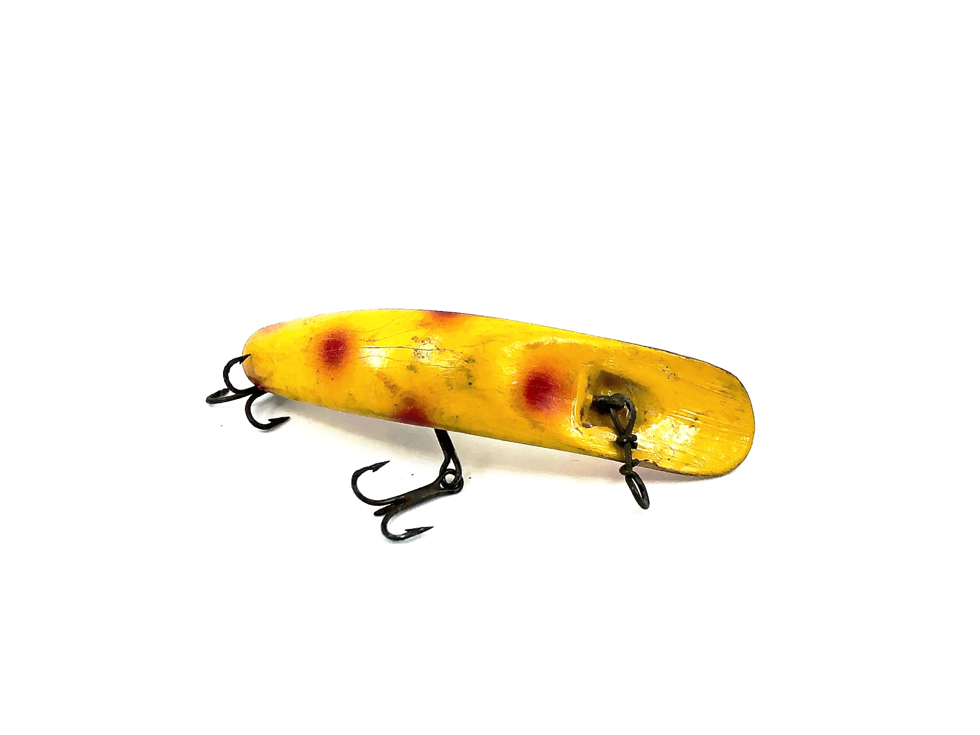 Helin Flatfish F6, YE Yellow/Spots Color - Wooden – My Bait Shop, LLC