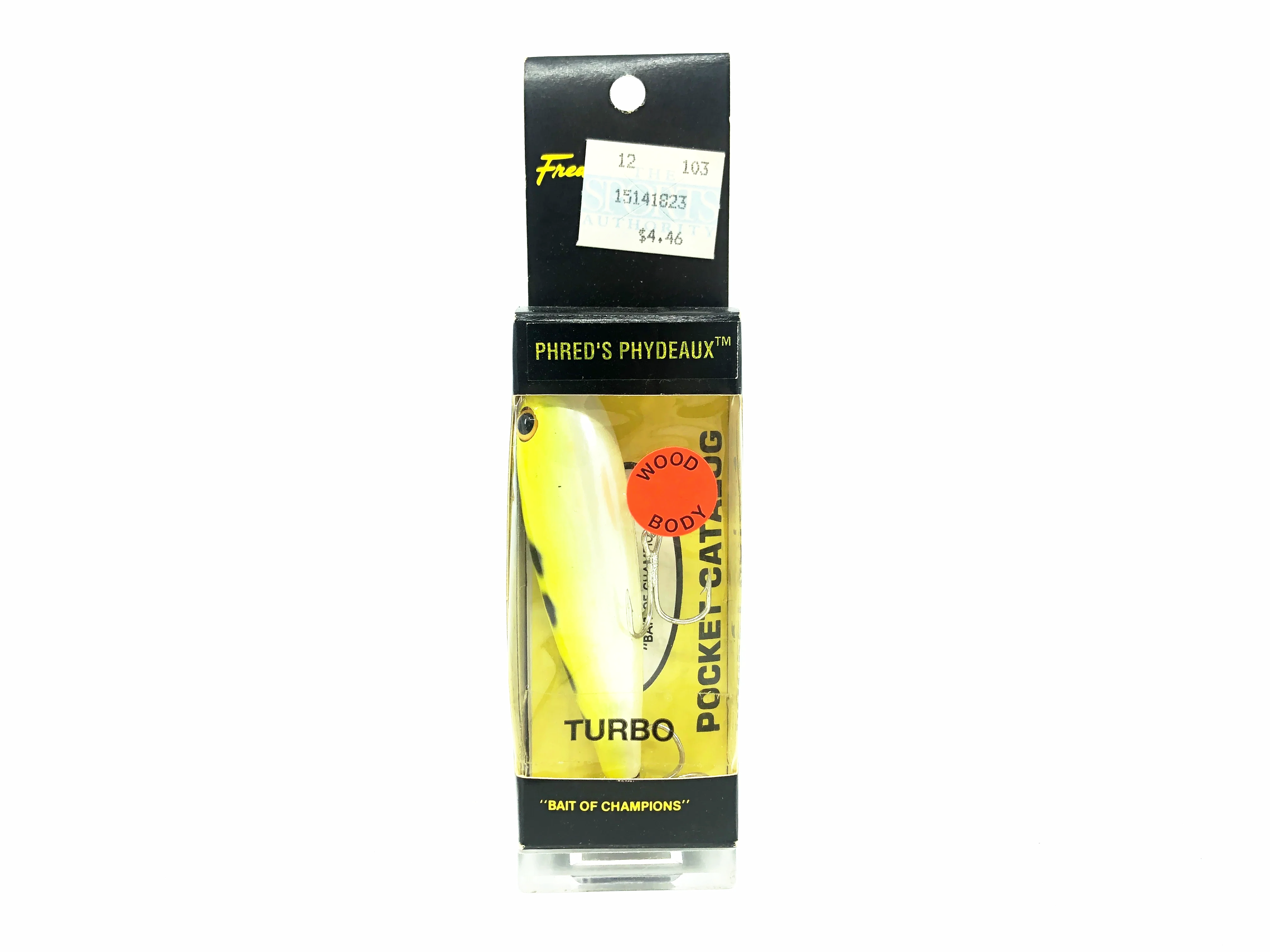 Arbogast Phred's Shadeaux Turbo, Frog/White Belly Color in Box – My ...