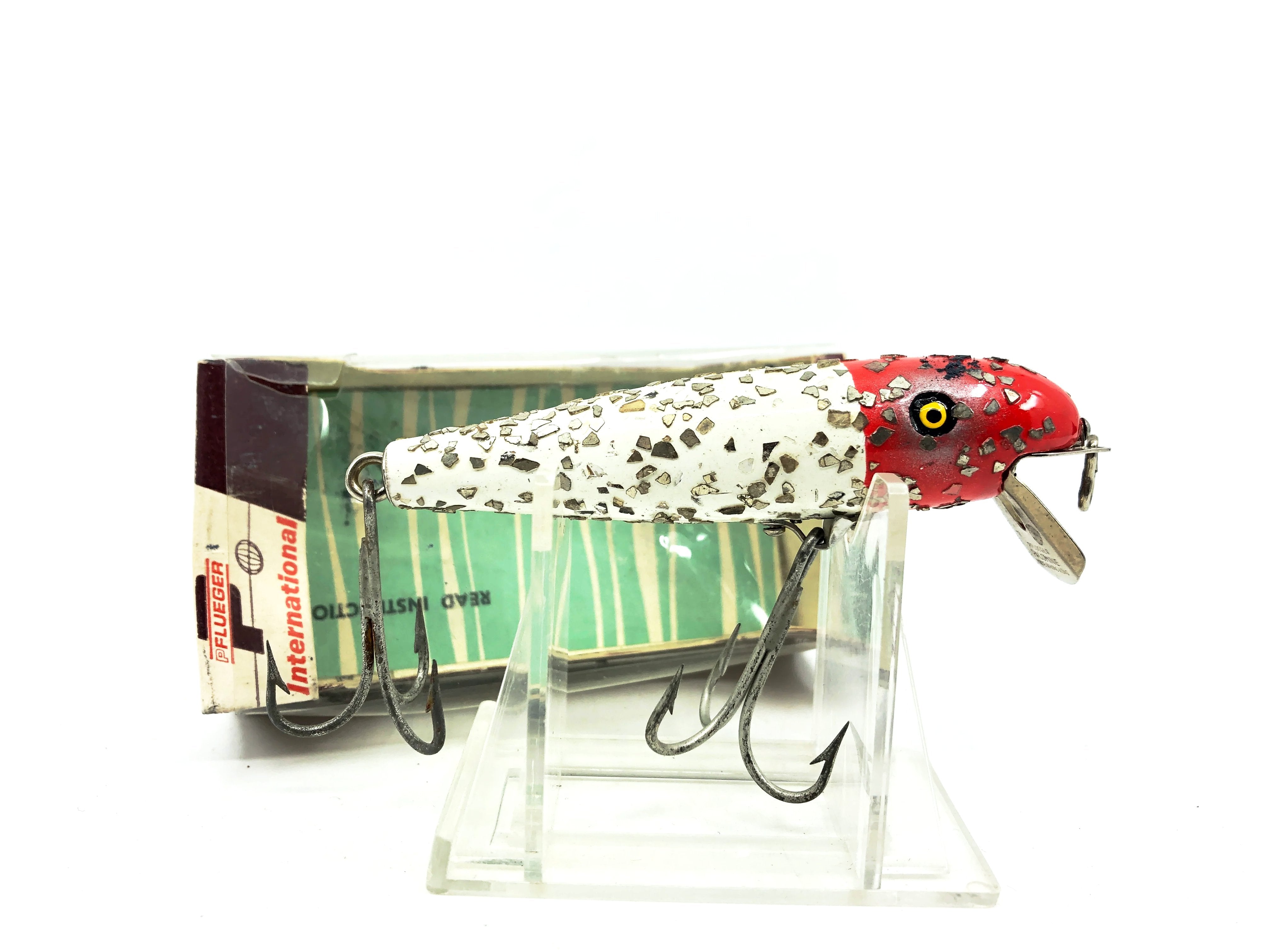 Pflueger Pal-O-Mine 5037, Red Head/Silver Flitter Color New in Box Sma ...