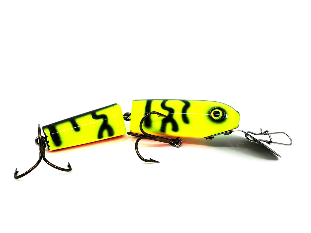 Leo-Lure, Leo-Minnow Jointed, Custom Color, Chartreuse Tiger Orange Be ...