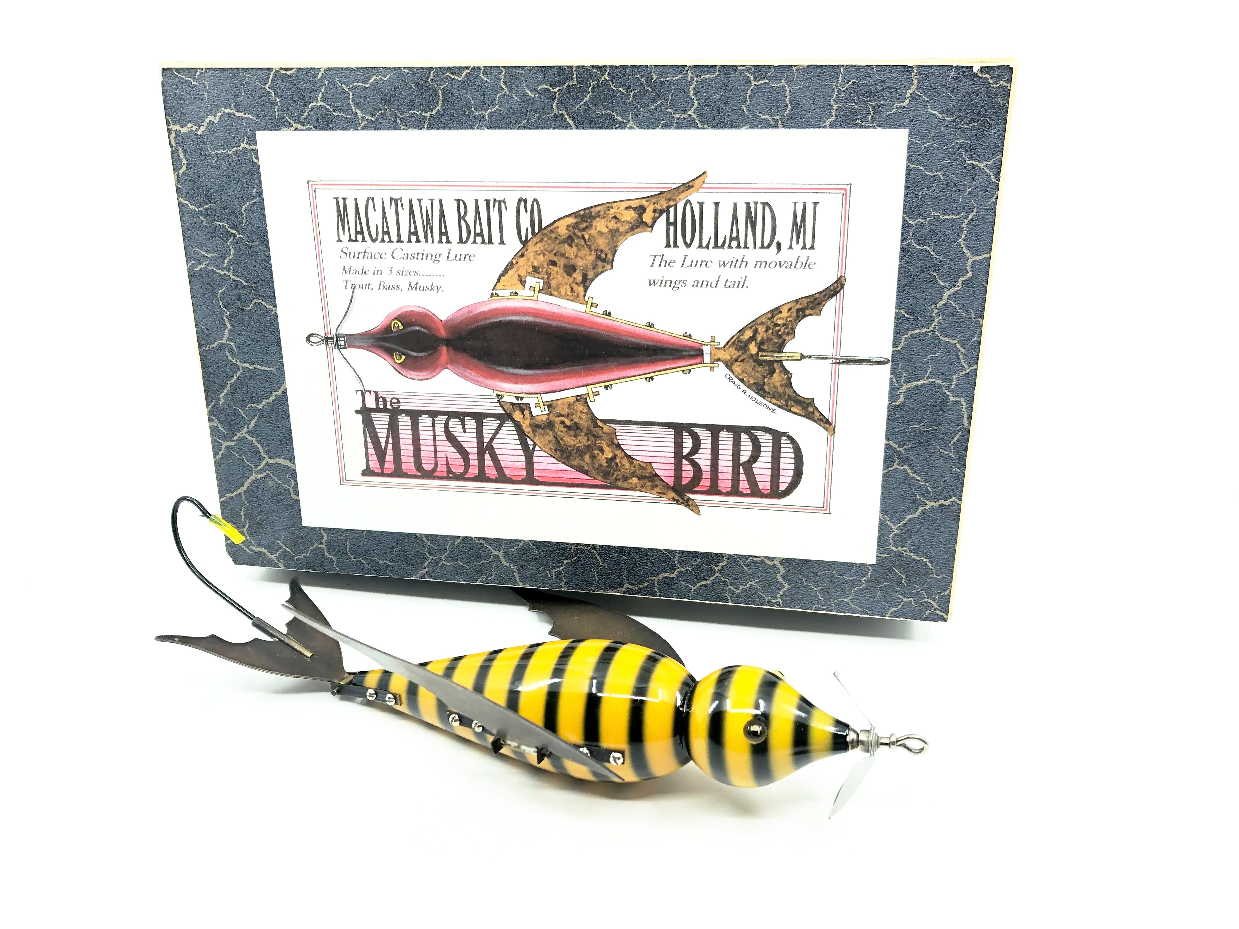 Macatawa Bait Co. Musky Bird, Tiger Stripe Color w/Box – My Bait Shop, LLC