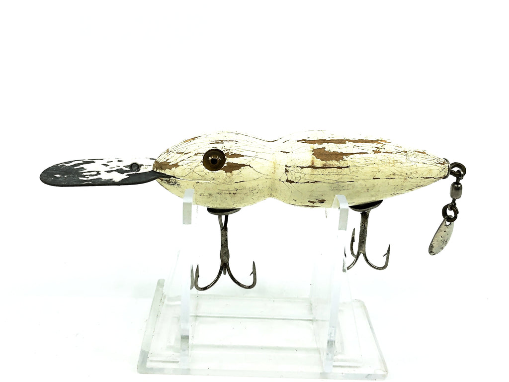 Wooden Martin Lizard, White Color, Glass Eyes – My Bait Shop, LLC