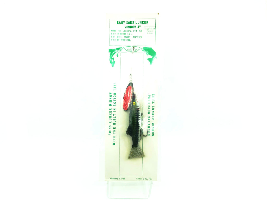 Renosky Baby Swiss Lunker Minnow 4", Baby Bass Color on Card – My Bait ...