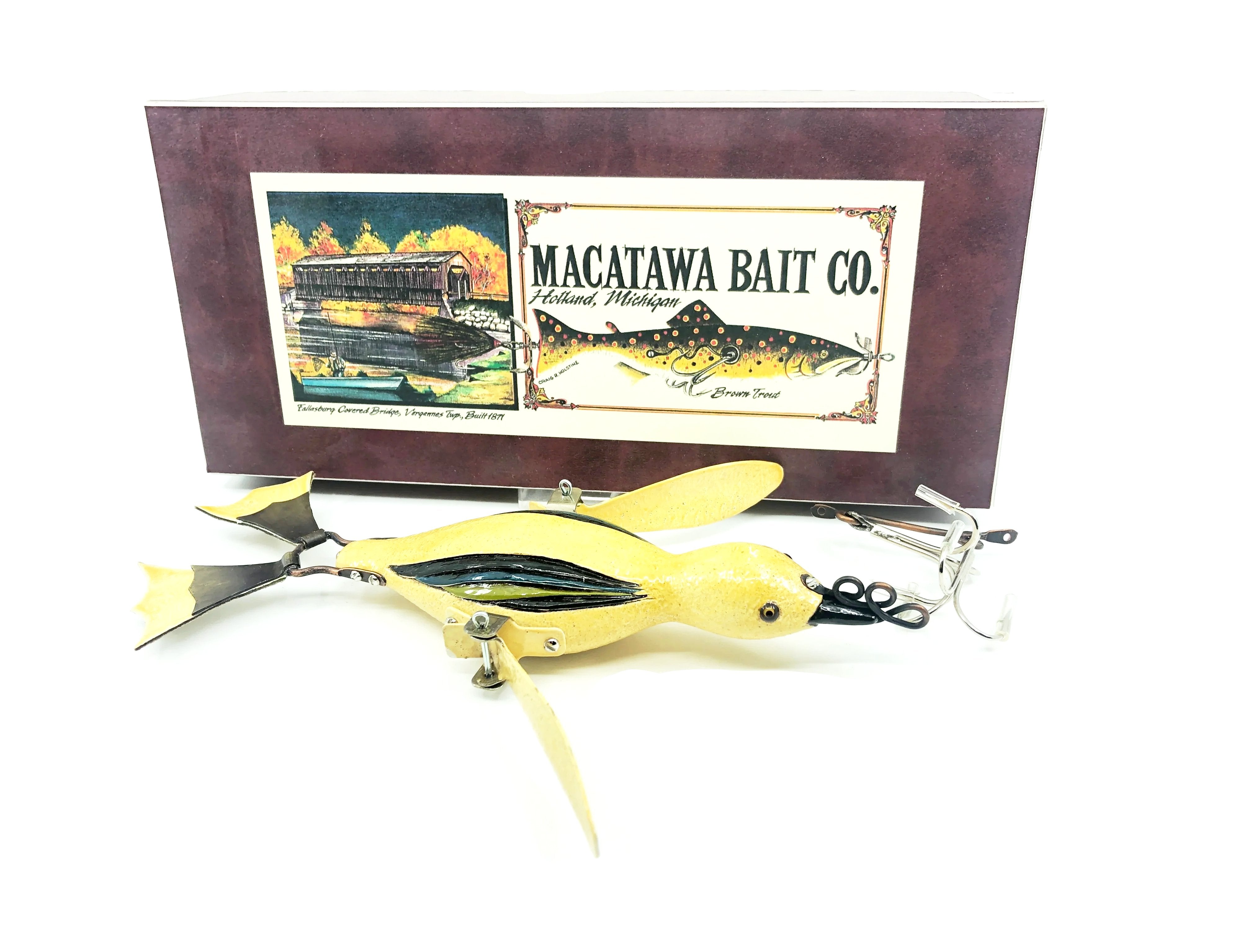 Macatawa Bait Co. Michigan Musky Snow Duck Decoy/Lure, 2 of 2 w/Box ...