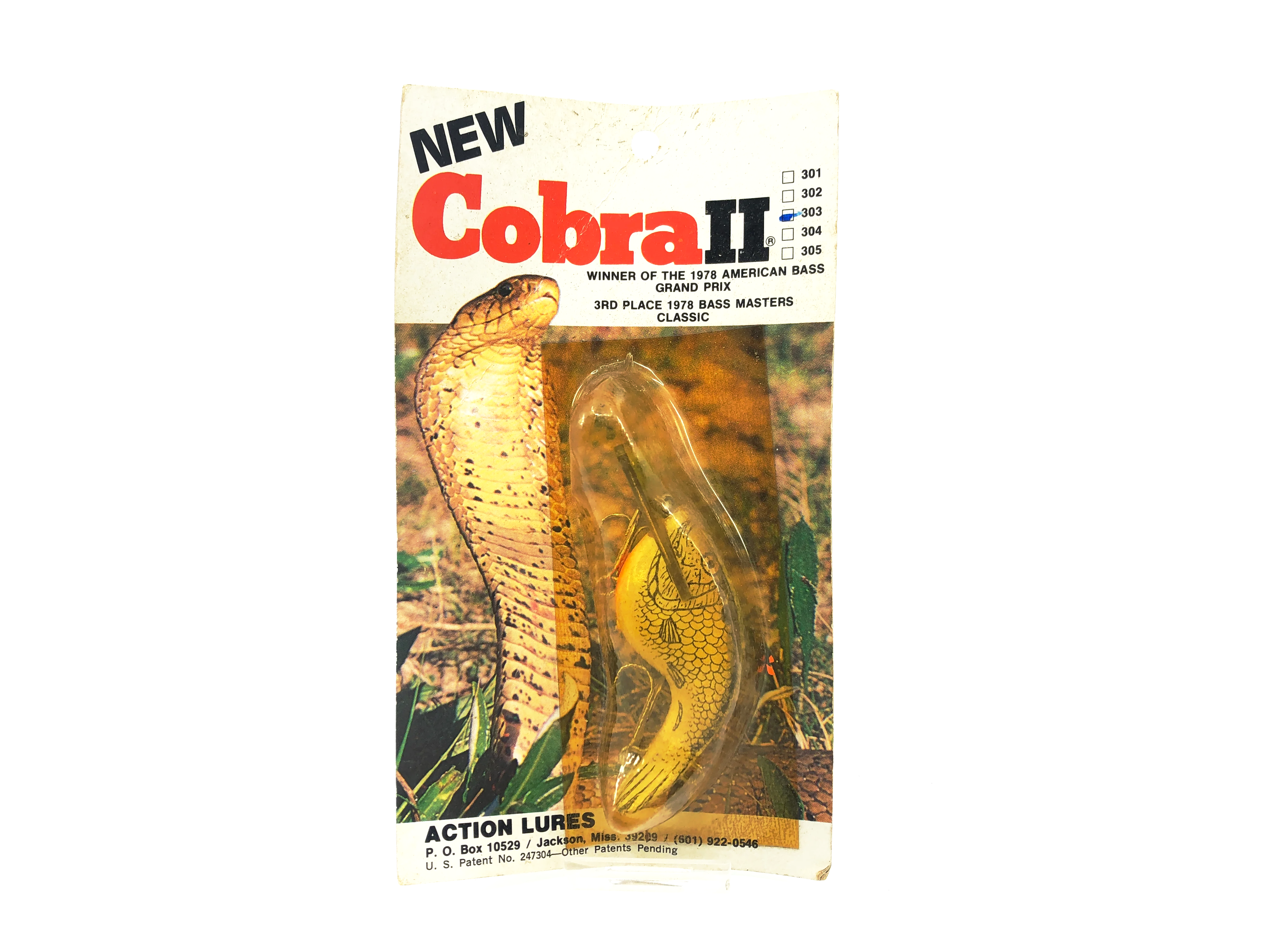 Action Lures Fantail Cobra II 303, White Shad Color on Card – My Bait ...