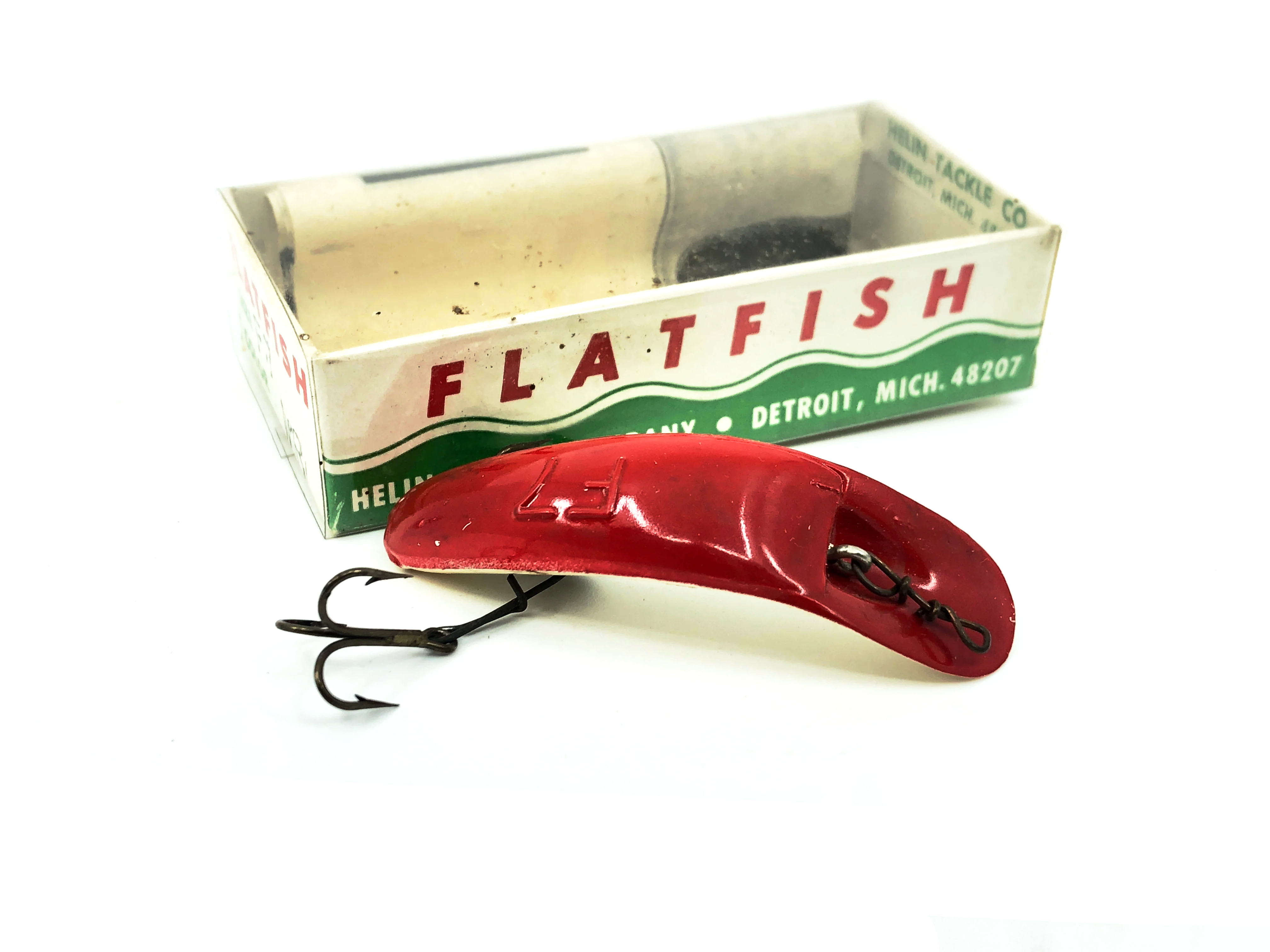Helin Flatfish F7, WR White/Red Color in Box – My Bait Shop, LLC