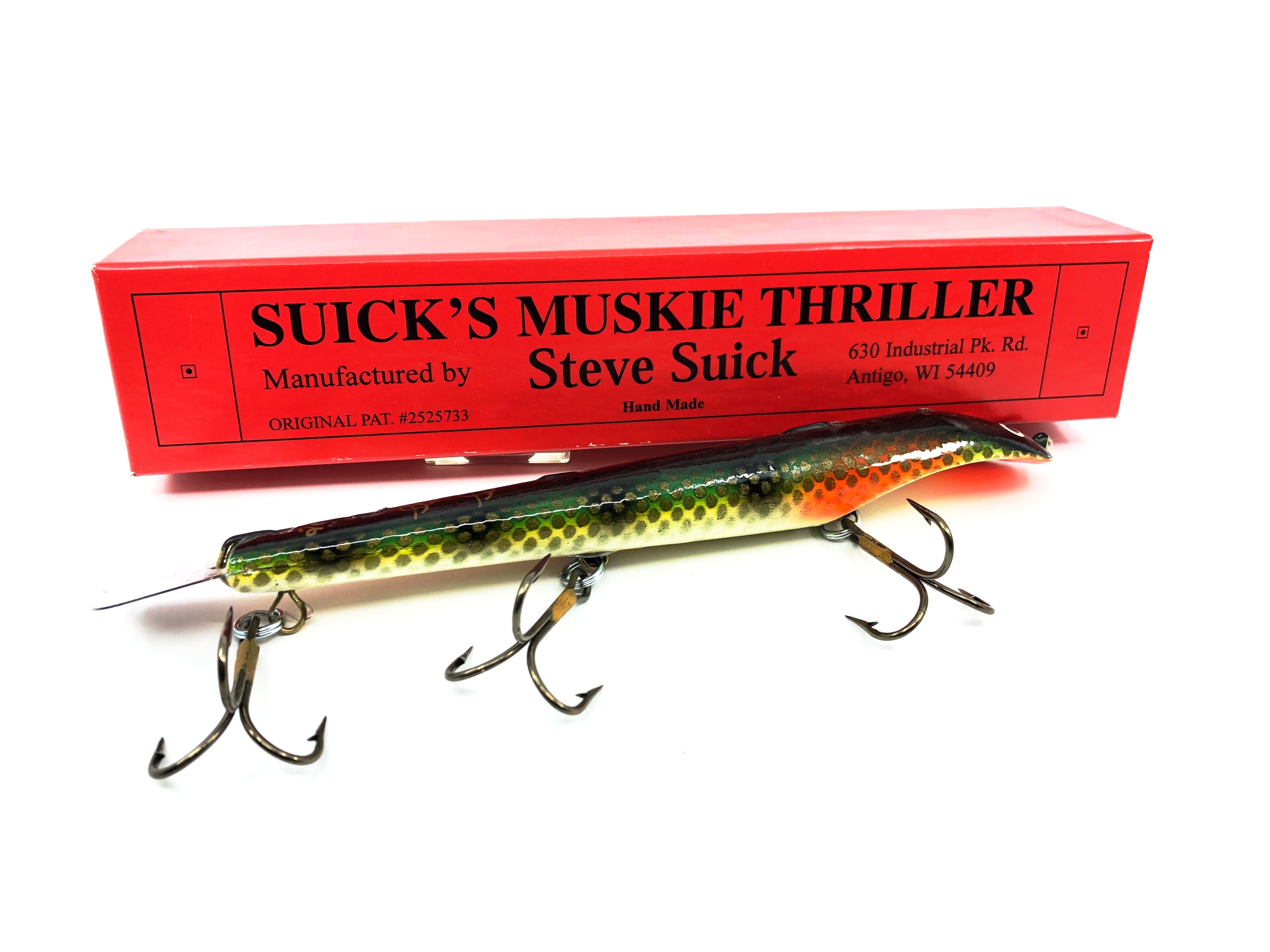 Suick Muskie Thriller Special Edition SIGNED, Yellow Perch Color New i ...