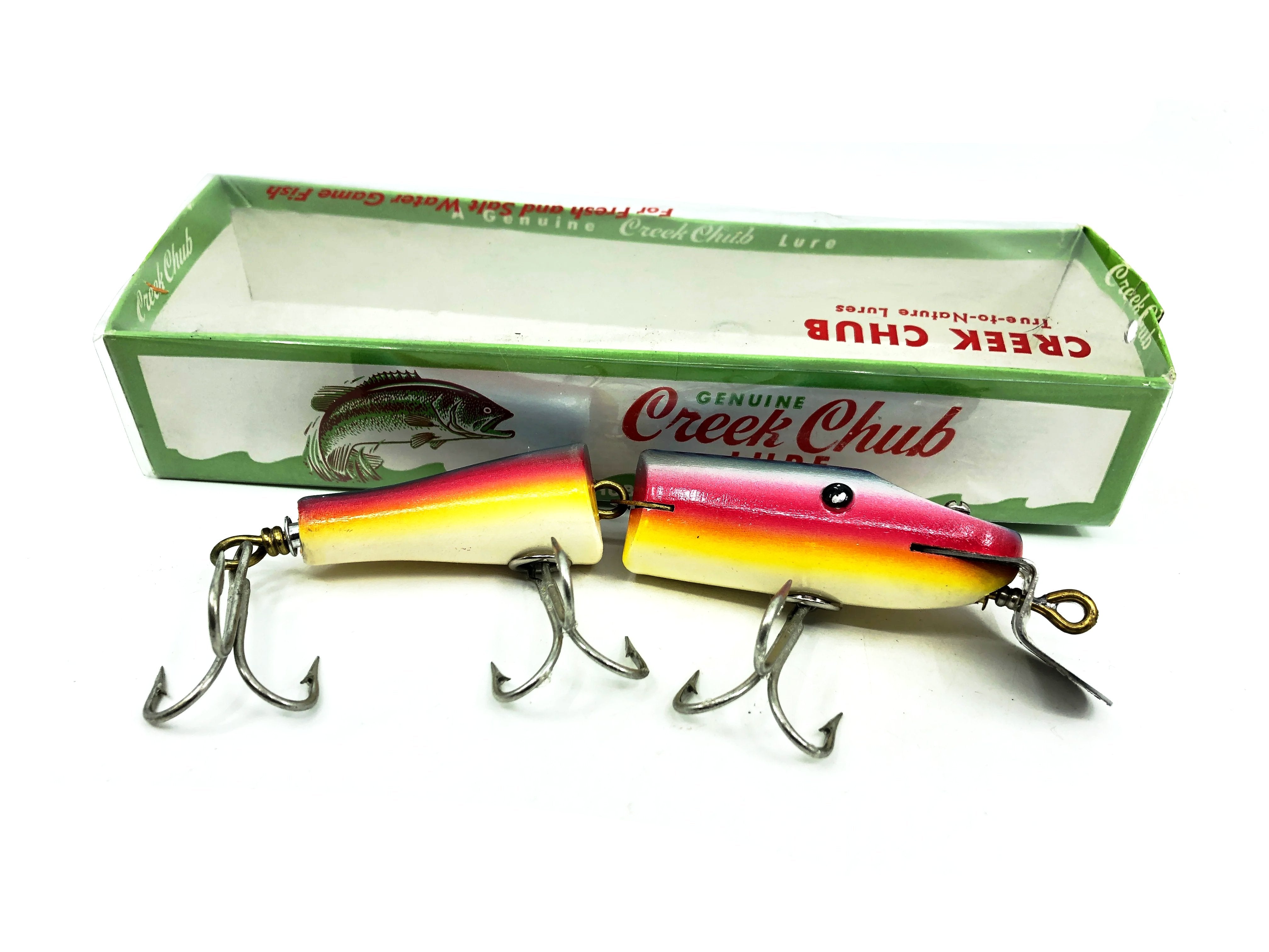 Creek Chub Jointed Snook Pikie 5500, Rainbow Color 5508W with Box – My ...