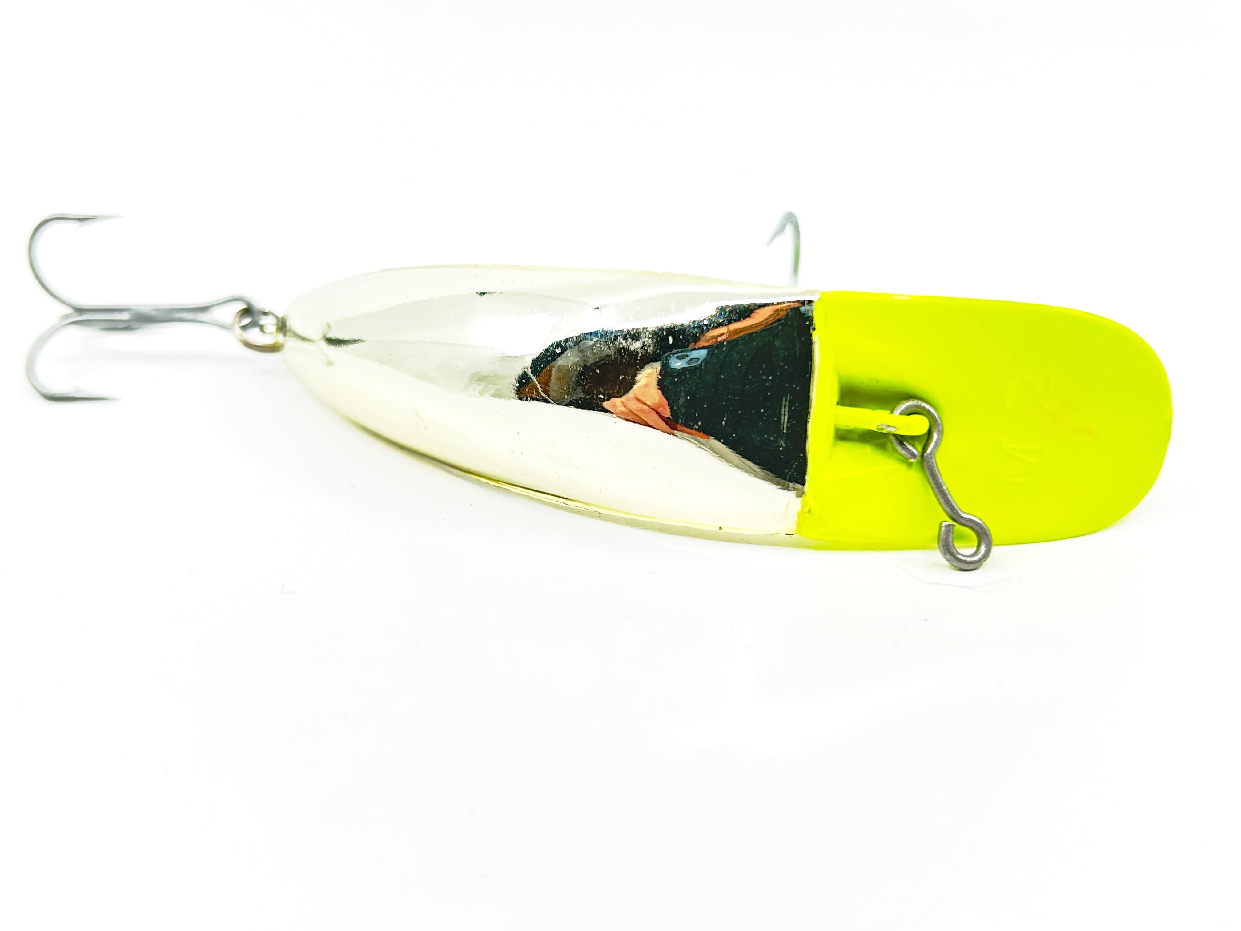 Helin Flatfish M2, Silver and Chartreuse Tip Color – My Bait Shop, LLC