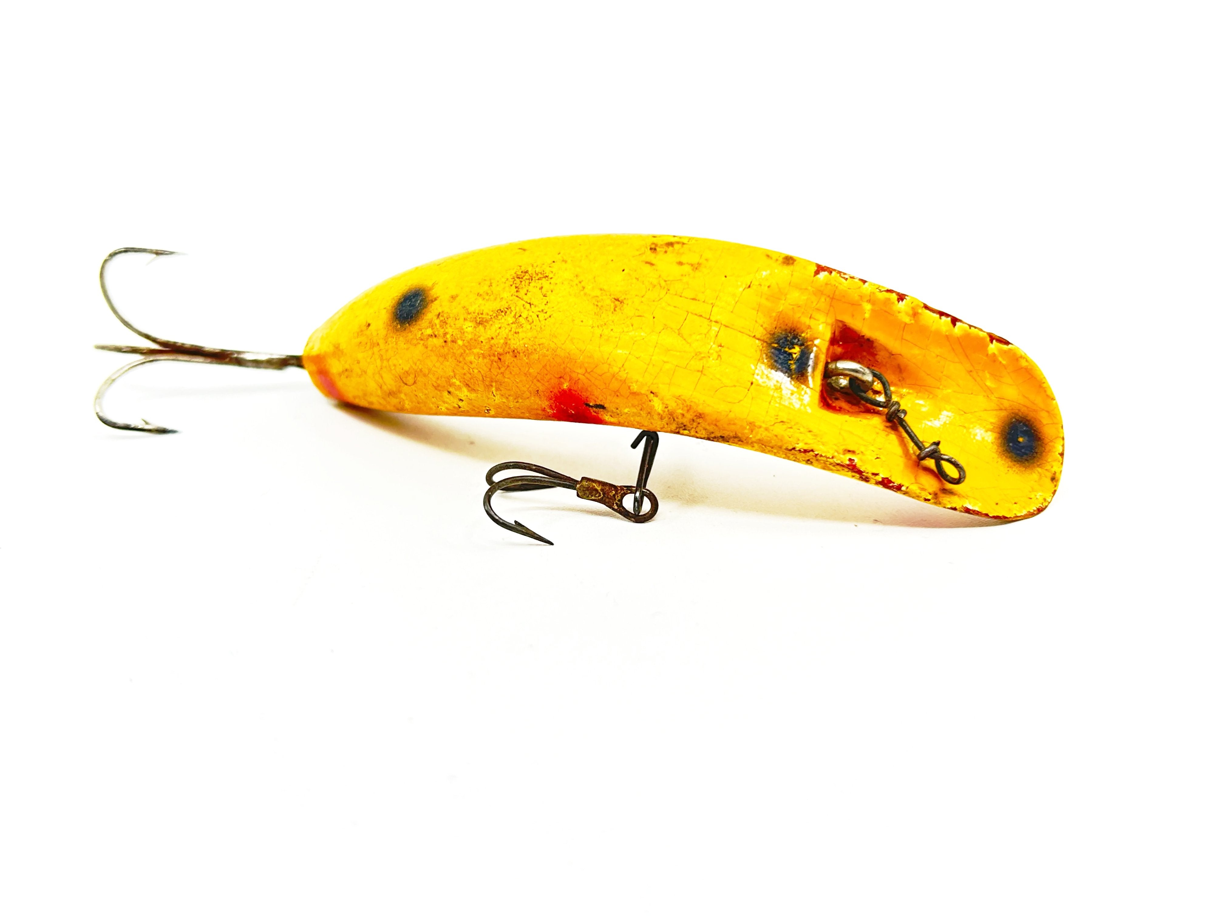 Helin Flatfish T4, Yellow with Spots Color-Wooden – My Bait Shop, LLC
