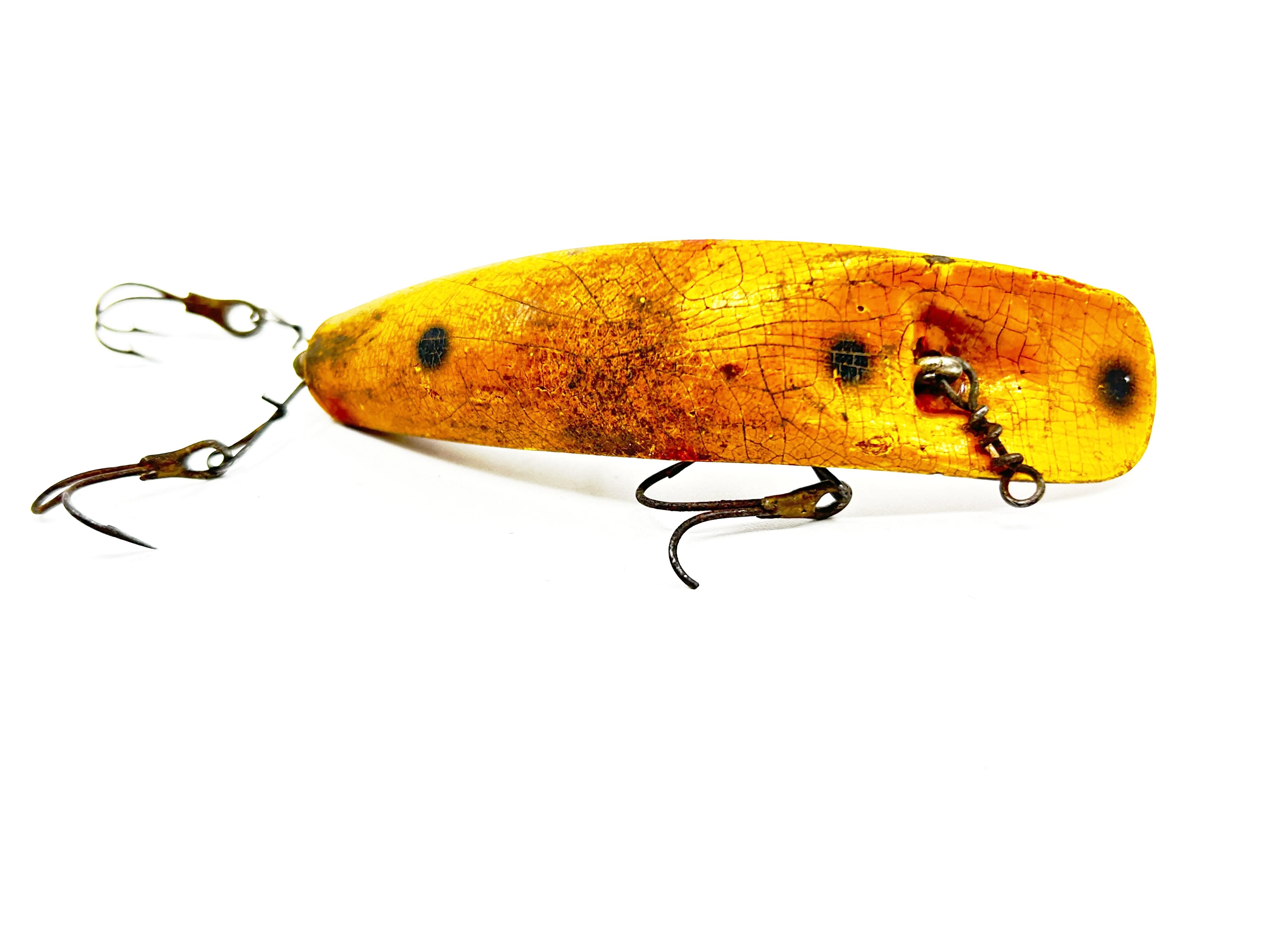 Helin Flatfish T4, Yellow with Spots Color-Wooden – My Bait Shop, LLC