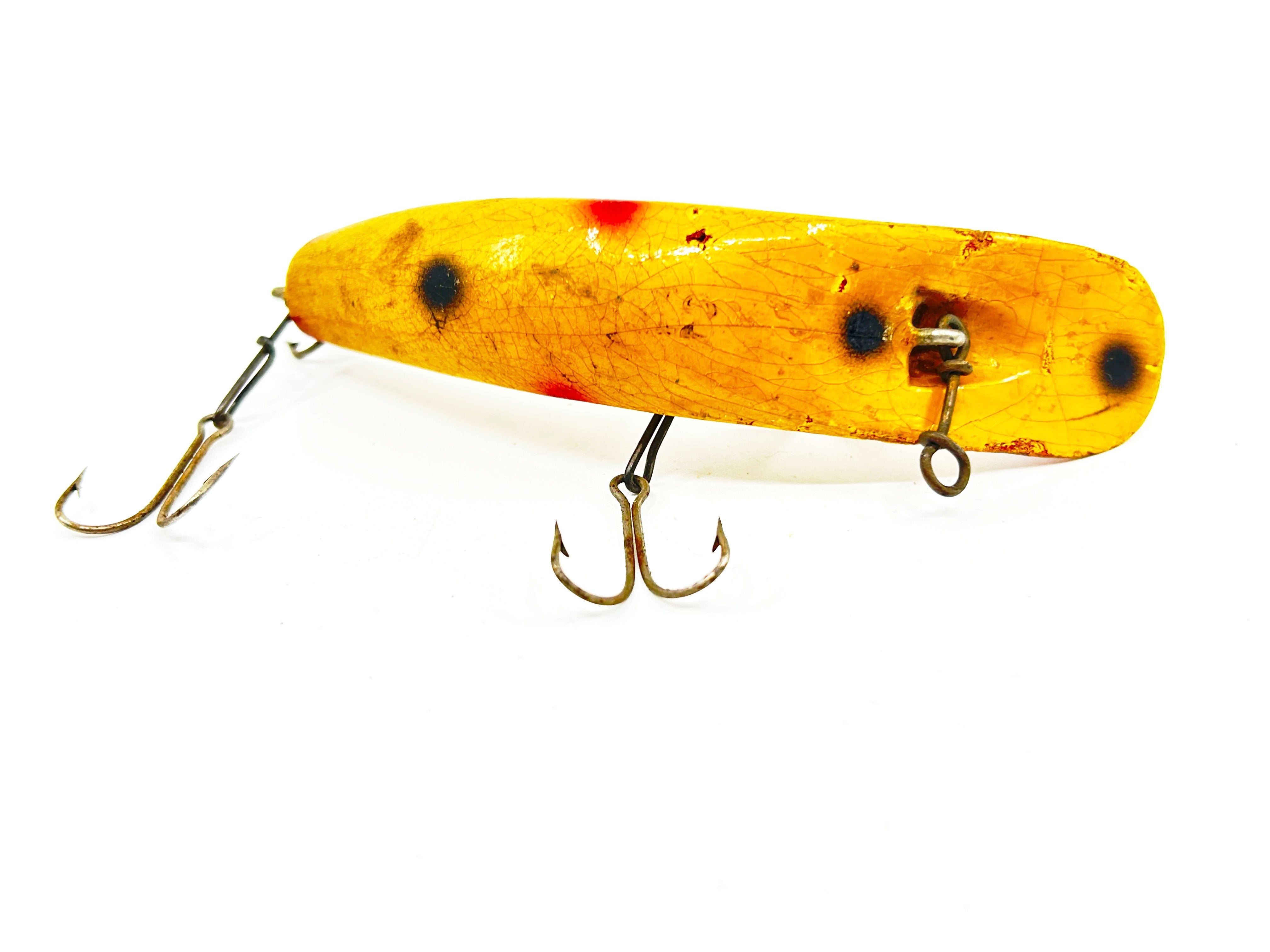 Helin Flatfish M2, Yellow with Dots Color-Wooden – My Bait Shop, LLC