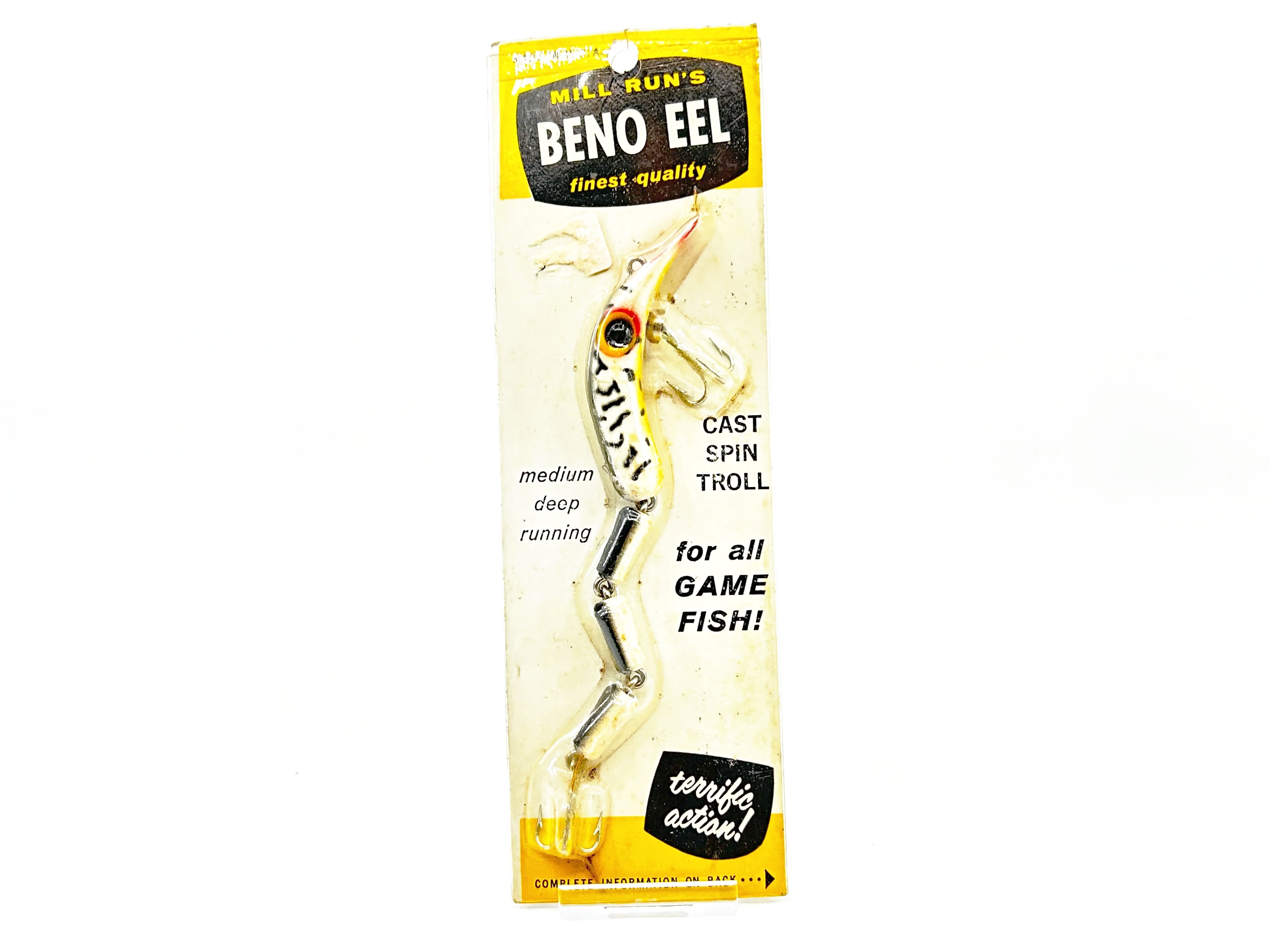 Mill Run's Beno Lure Eel Coachdog Color New on Card – My Bait Shop, LLC