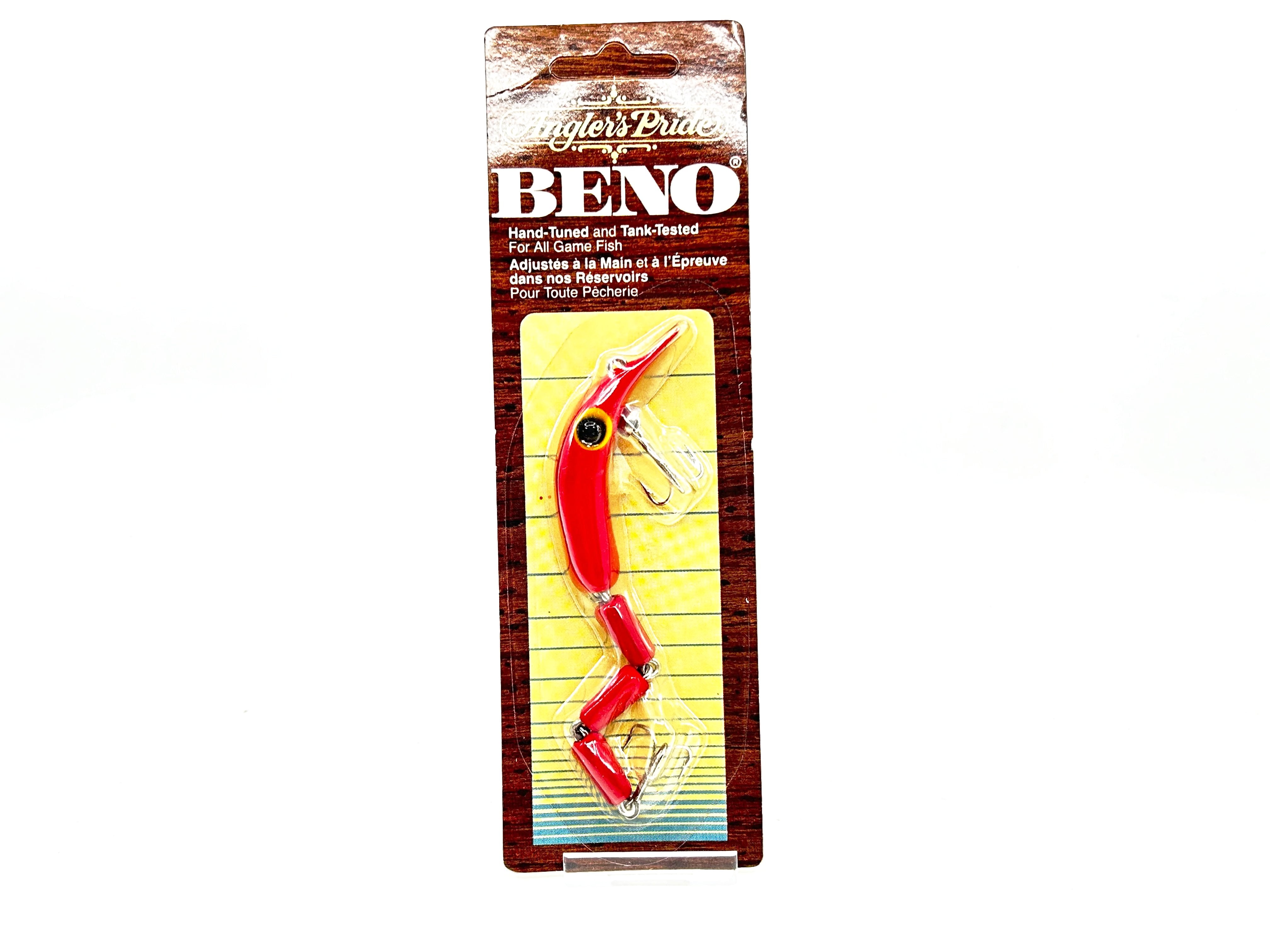Angler's Pride Beno Lure Eel Red / Yellow Eye Color New on Card – My ...