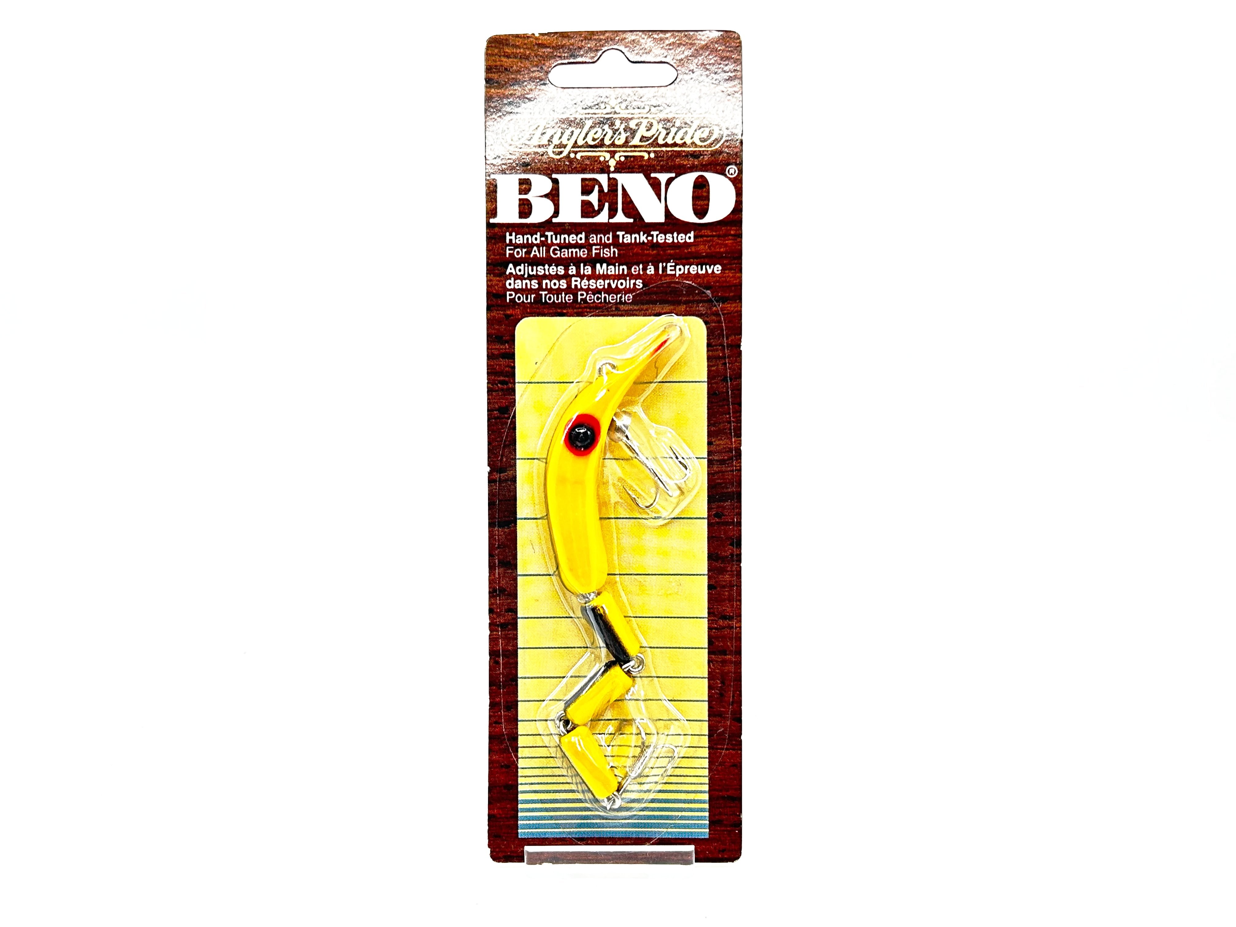 Angler's Pride Beno Lure Eel Yellow Black Stripe Color New on Card – My ...