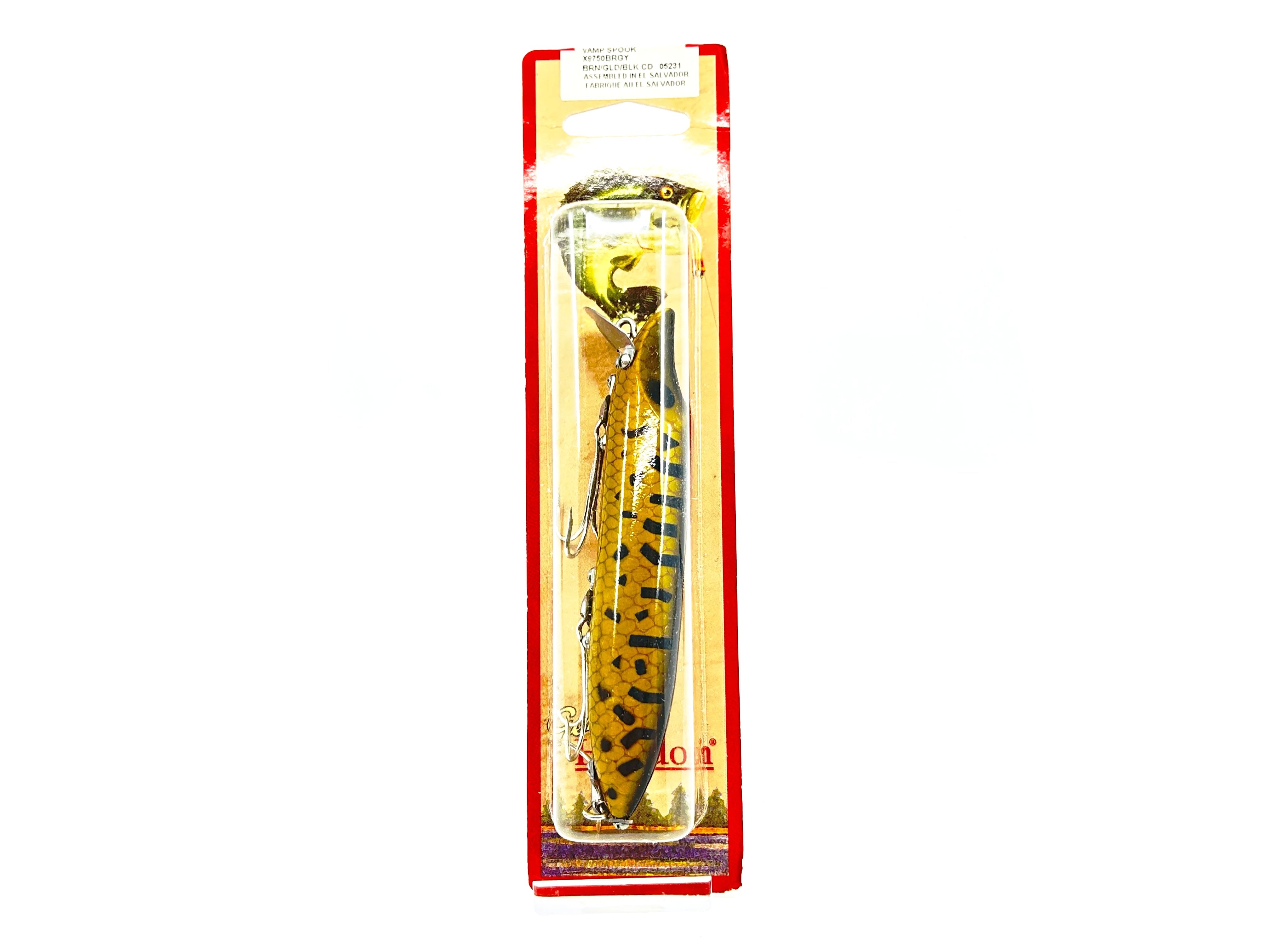 Heddon Vamp Spook BRGY-Brown/Gold/Black Coach Dog Color on Card – My ...