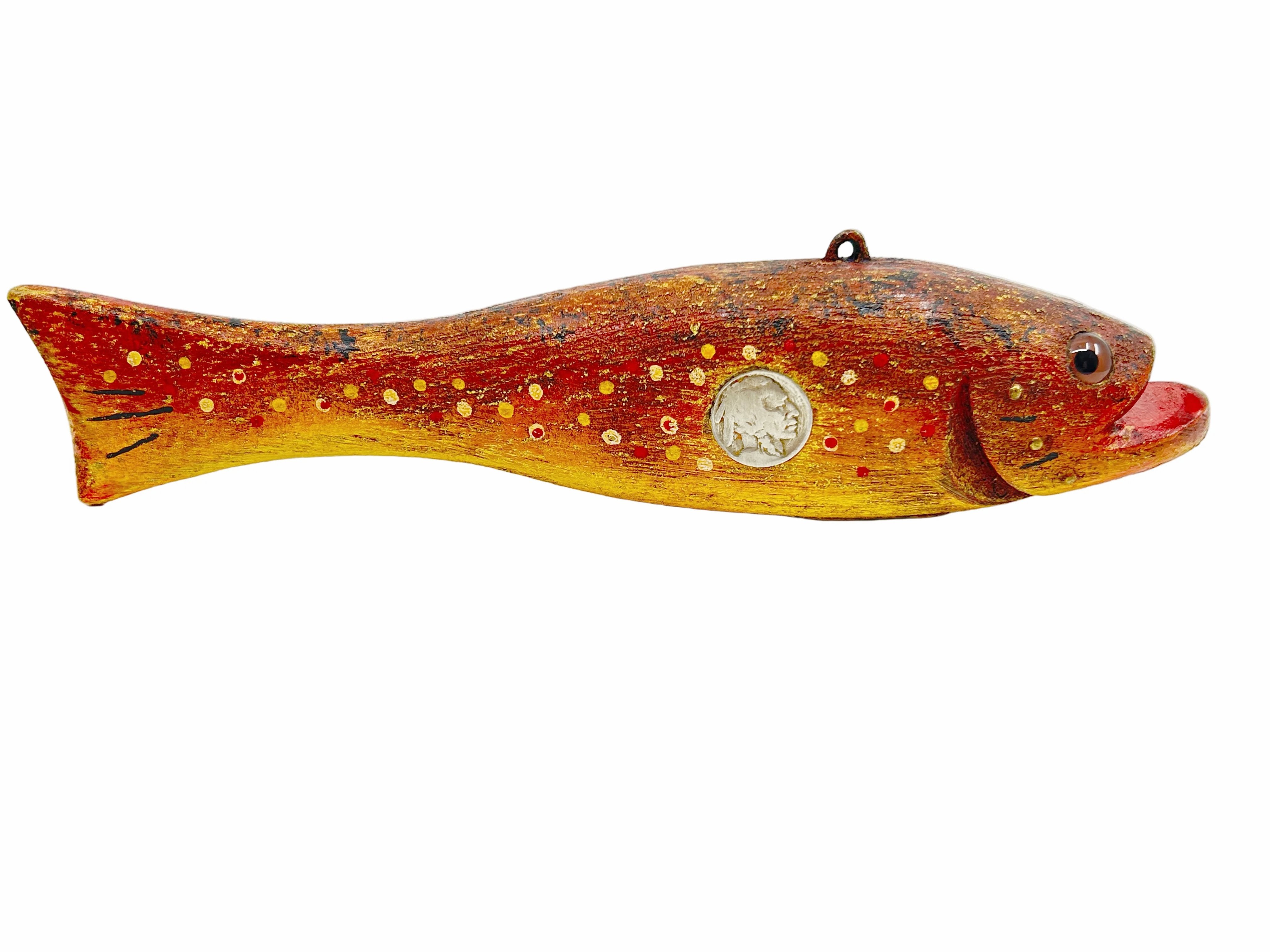 Duluth Fish Decoys - DFD - Trout (Speckled / Brown Trout) 10" - 2 Coin ...