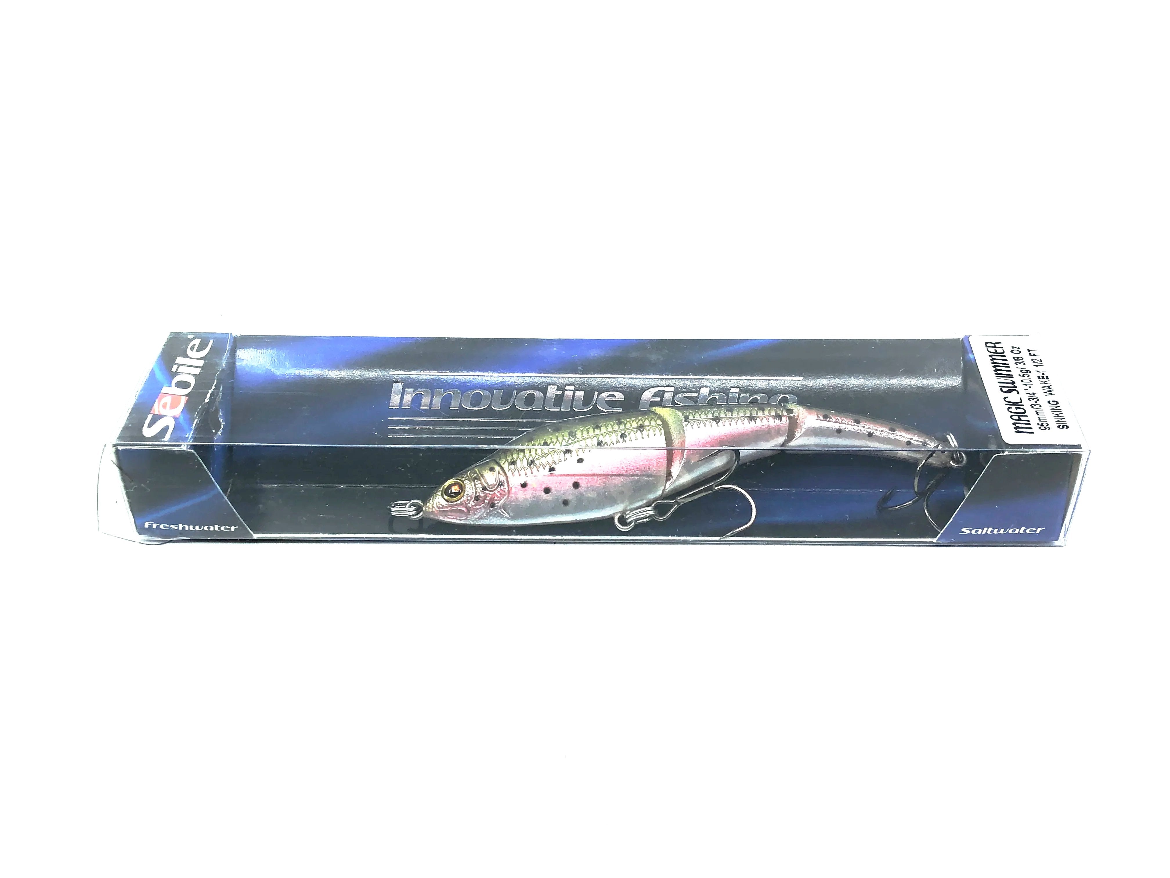 Sebile Magic Swimmer 95 Series Fast Sinker, Rainbow Trout Color – My ...