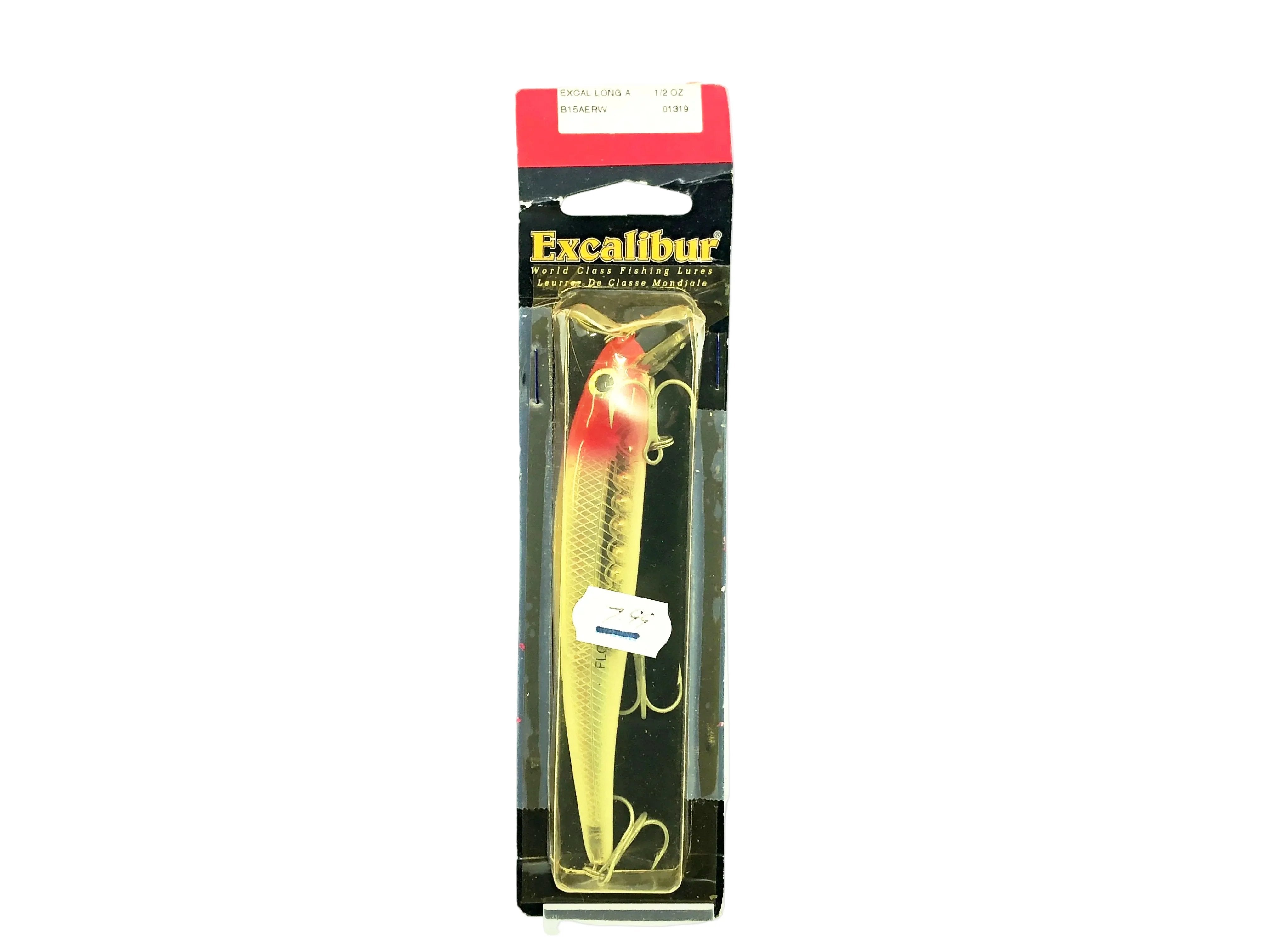Excalibur Long A, Red Head/White Color on Card – My Bait Shop, LLC