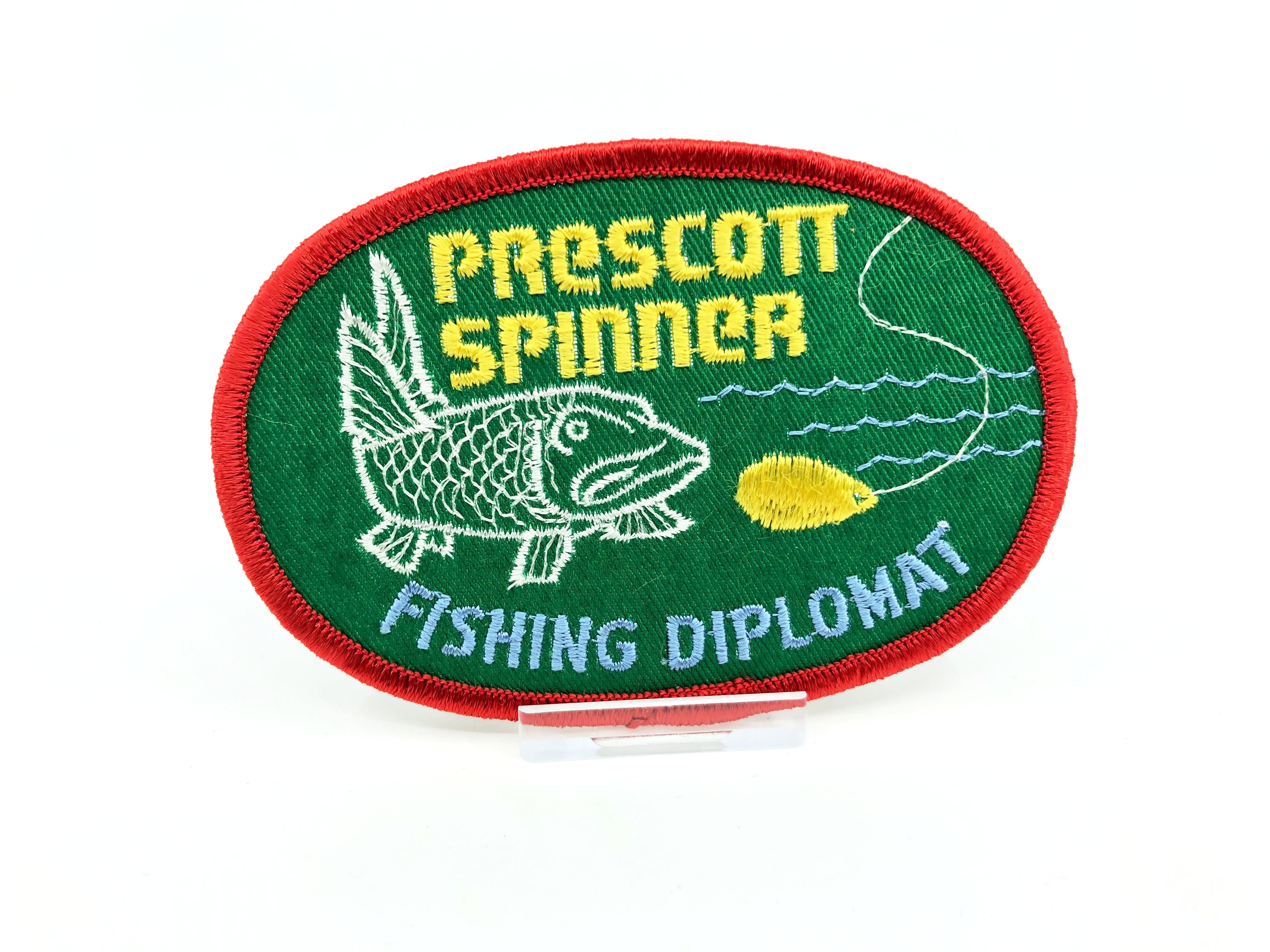 Prescott Spinner Fishing Diplomat Vintage Fishing Patch – My Bait Shop, LLC