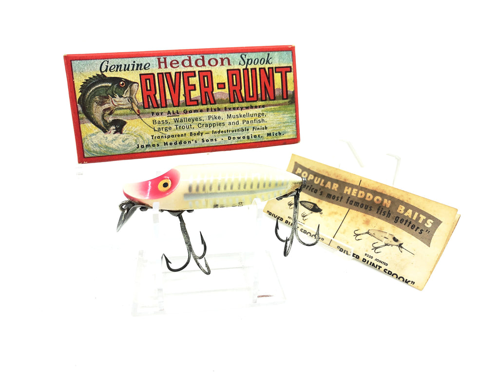 Heddon River Runt Spook Floater 9400-XRW, White Shore Color with Box ...