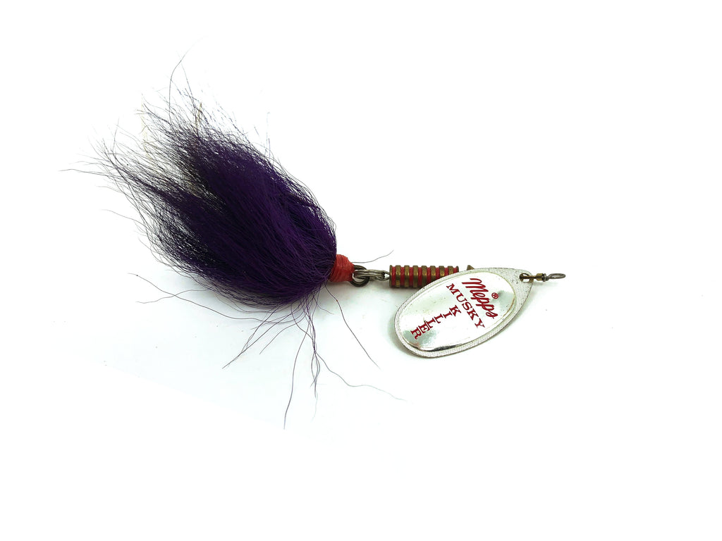 Mepps Musky Killer, Silver Blade/Purple, White Bucktail – My Bait Shop, LLC
