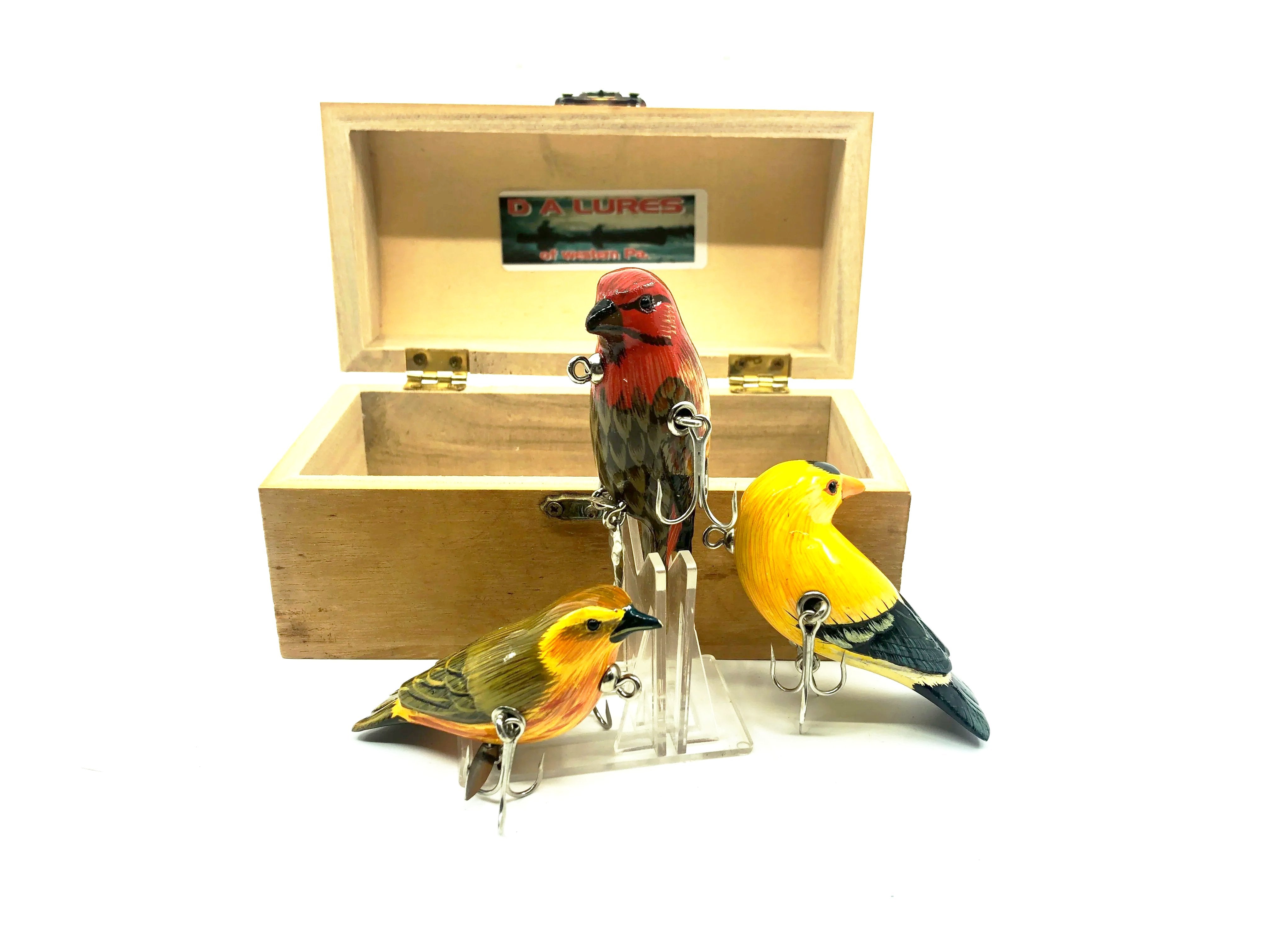 D.A Lures of Western Pennsylvania, Finch Bird Trio Contemporary Lure w ...