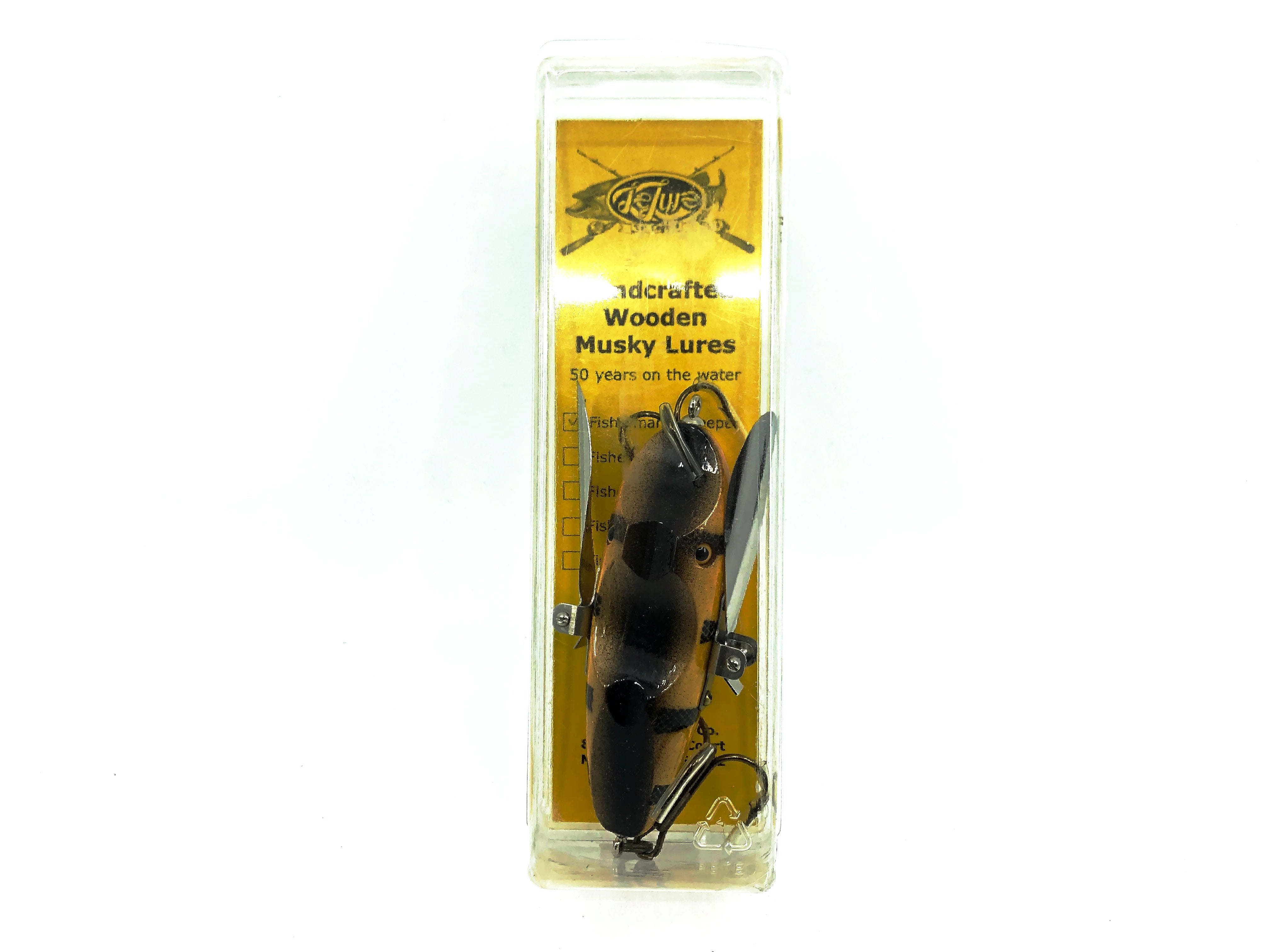 Le Lure Musky Surface Lure, Creeper Type Lure, Yellow Perch Color with ...