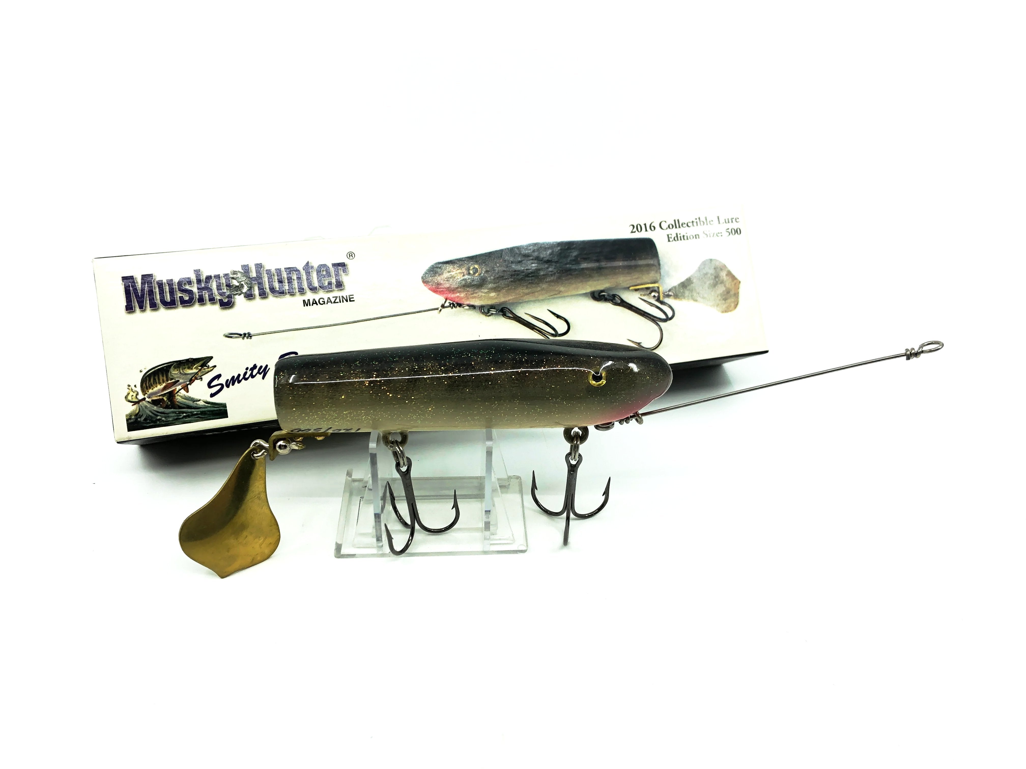 Musky Hunter 2016 Collectible Lure, Smity Bait Flatptail #120/500 Sign ...