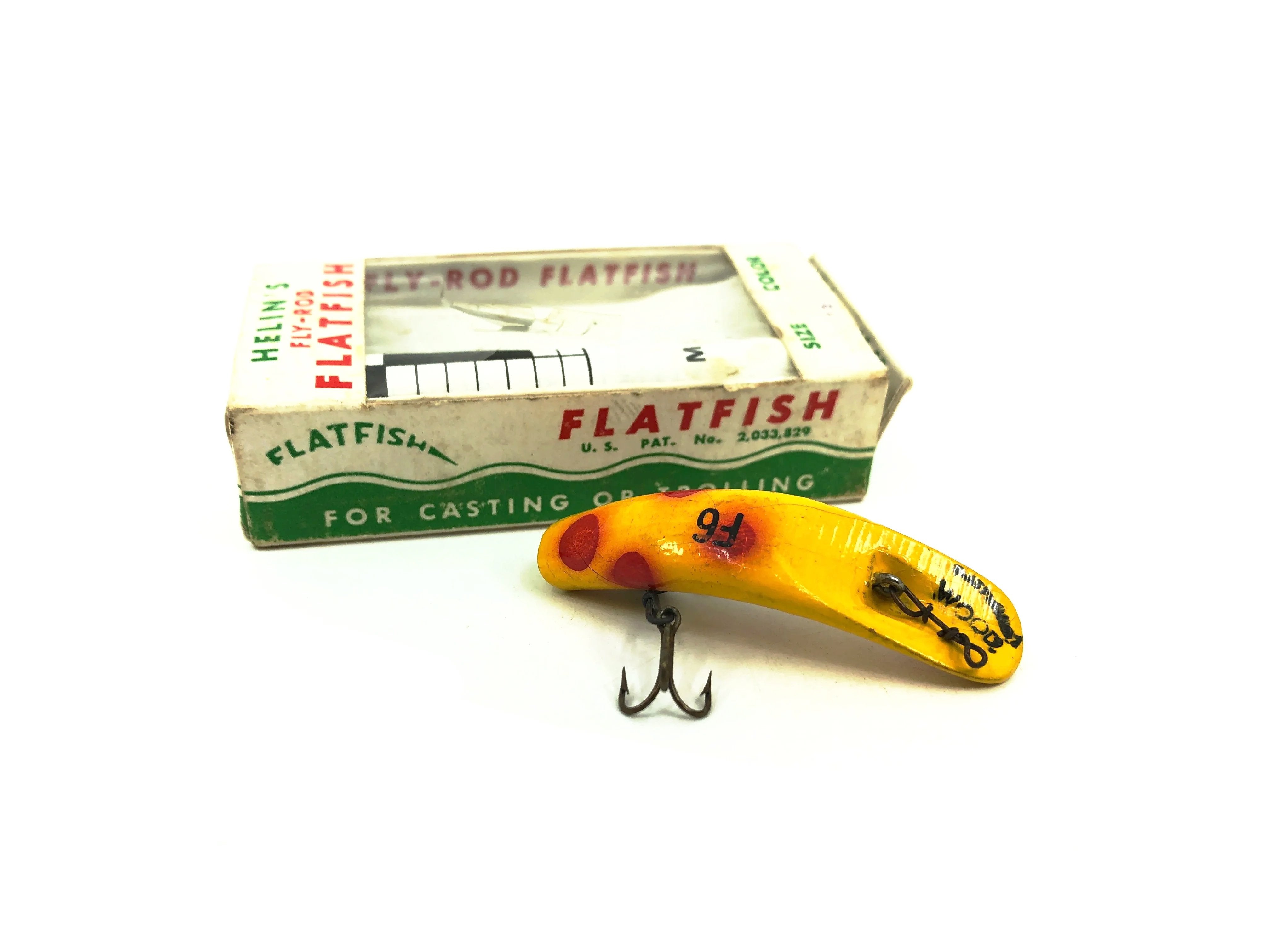 Helin Flatfish F6 YE, Yellow Color with Box – My Bait Shop, LLC