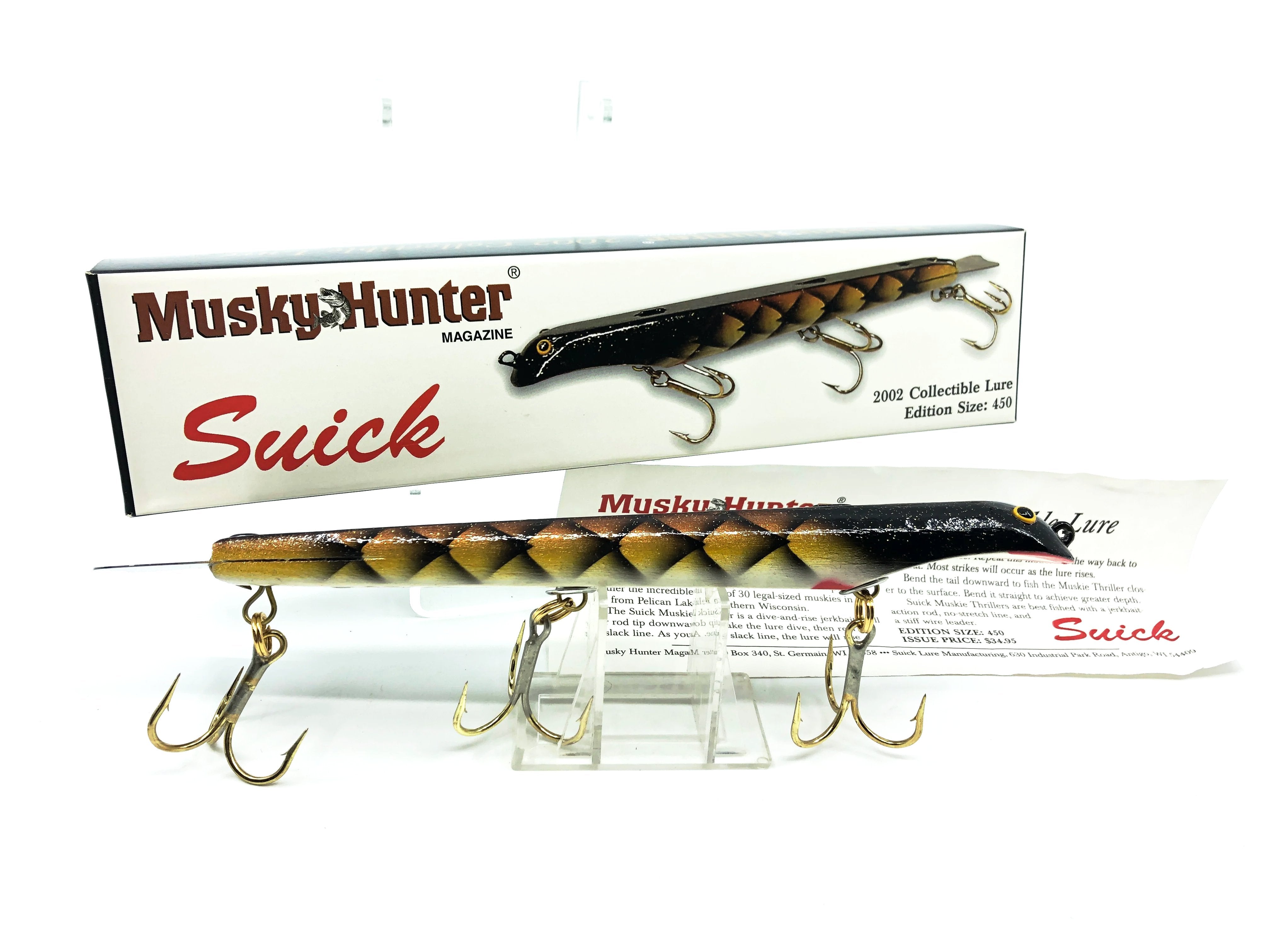 Musky Hunter 2002 Collectible Lure, Suick Thriller #219/500 Signed – My ...