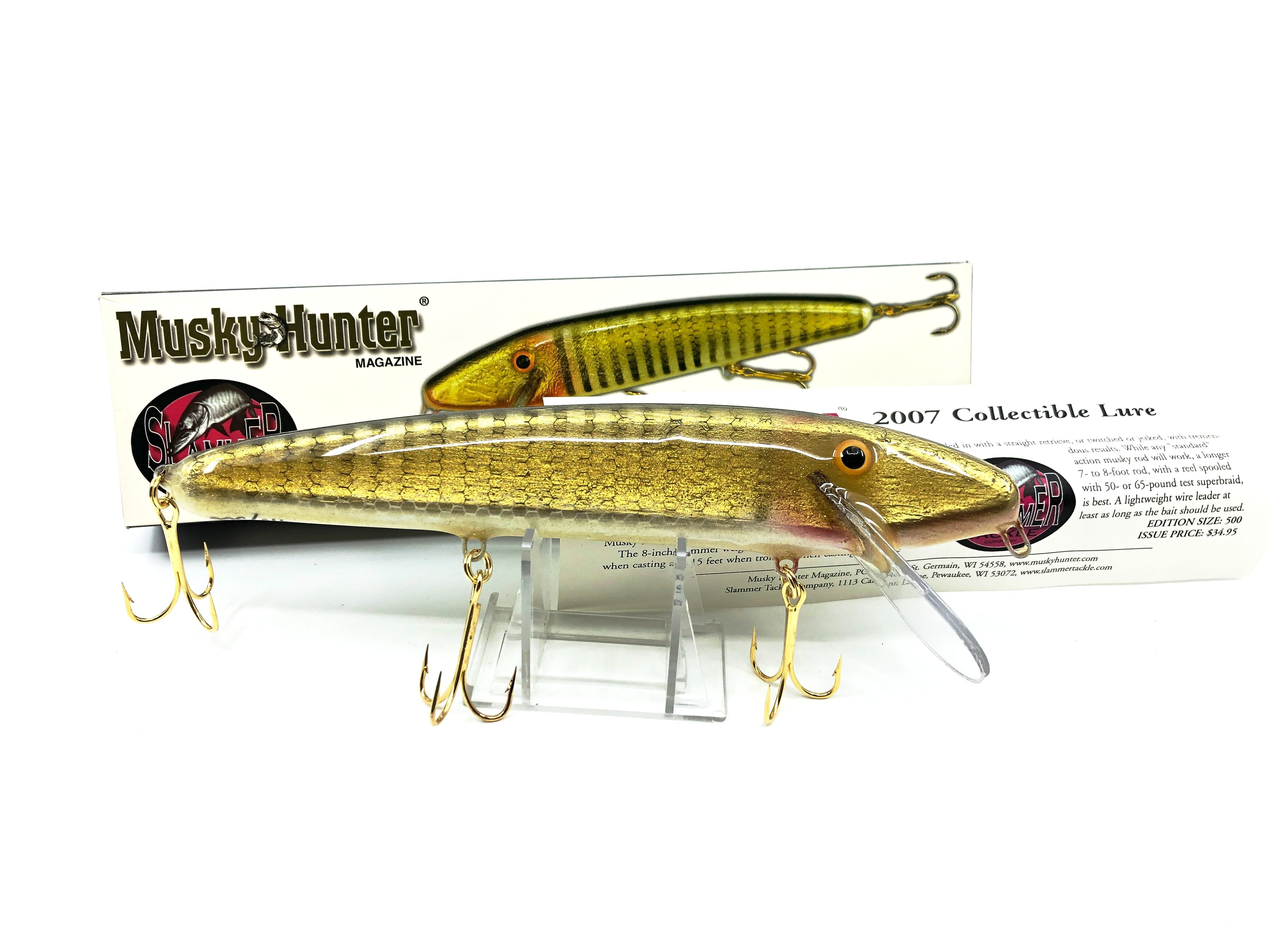 Musky Hunter 2007 Collectible Lure, Slammer Tackle Slammer Crankbait ...
