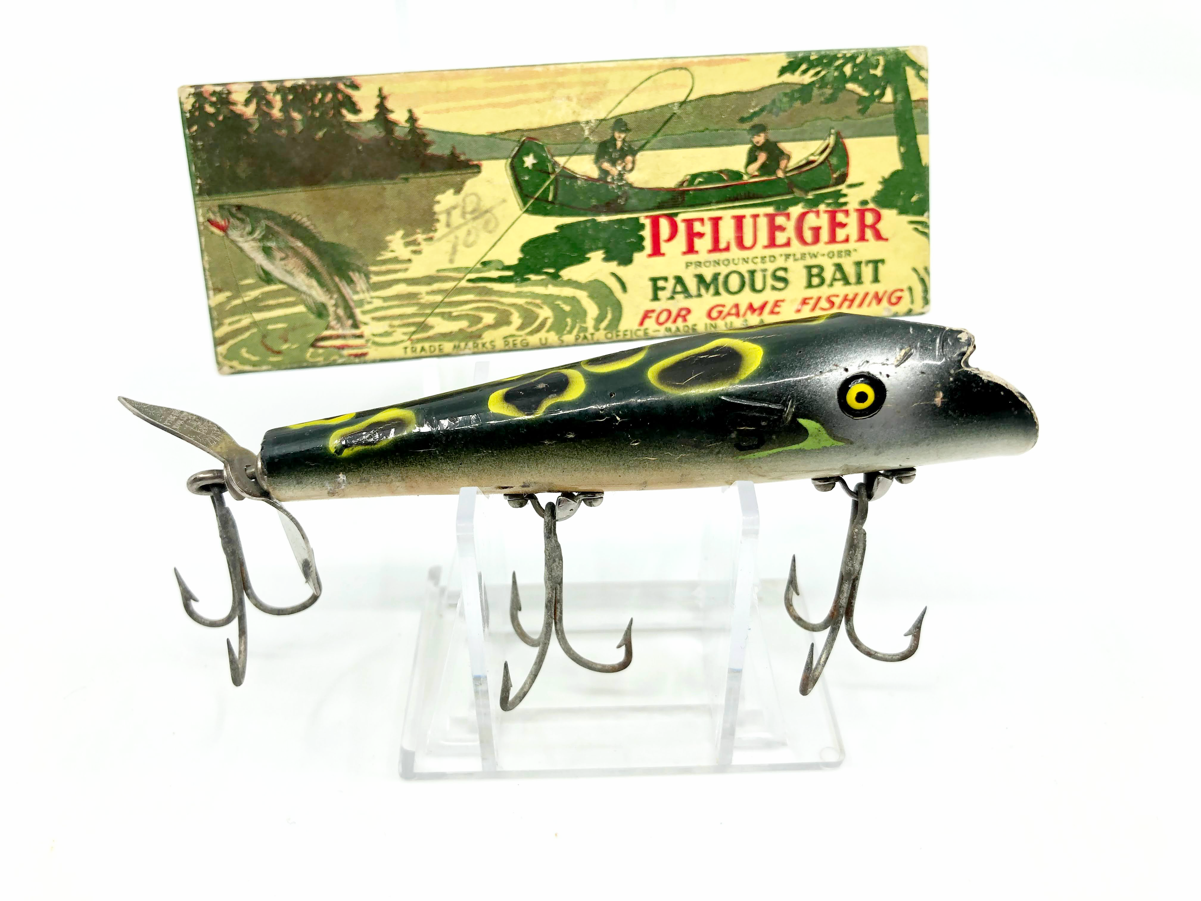 Pflueger Poprite Minnow in Meadow Frog Color with Box – My Bait Shop, LLC