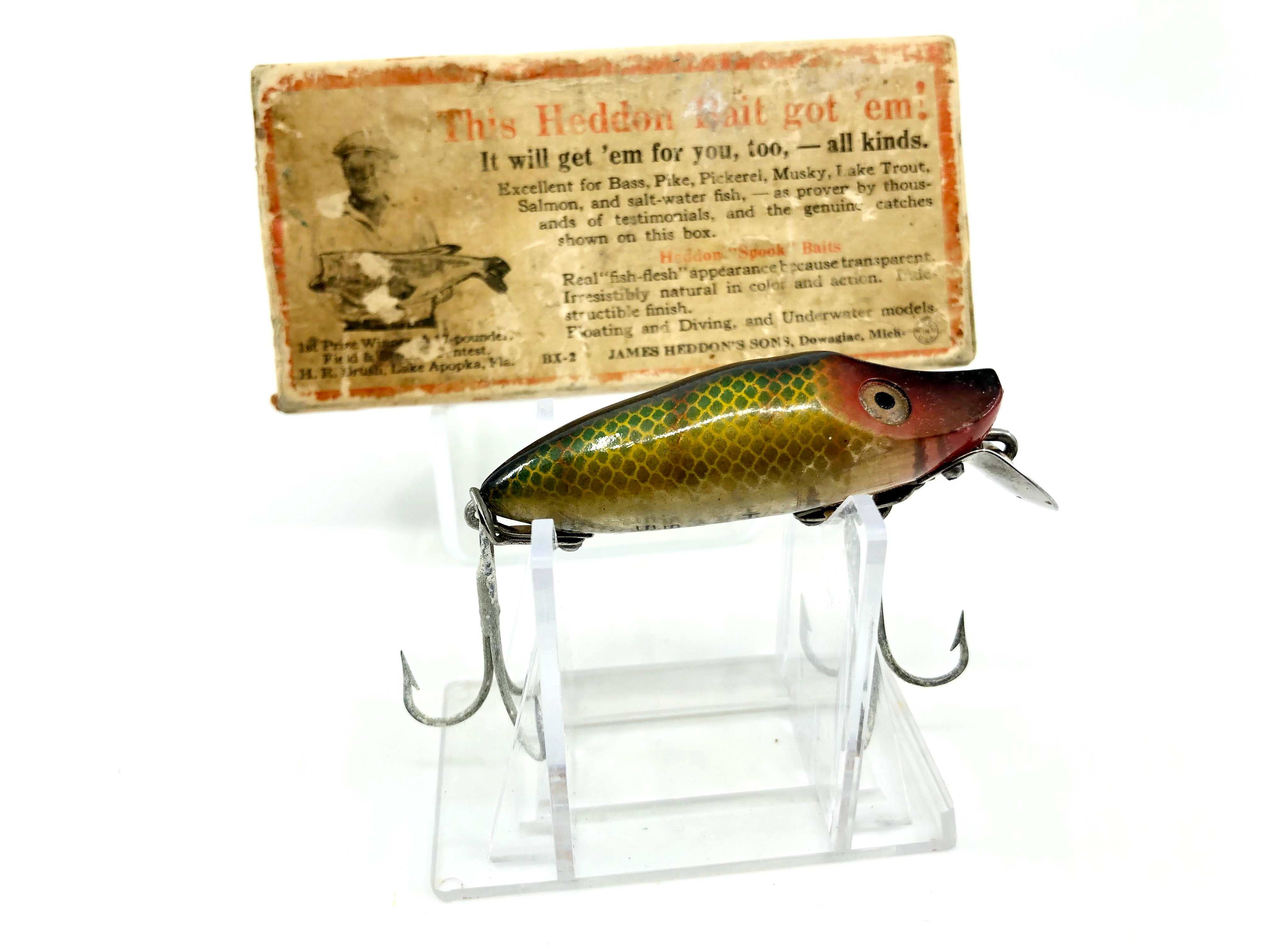 Heddon River Runt 9119L Perch Color with Brush Box / Paper – My Bait ...