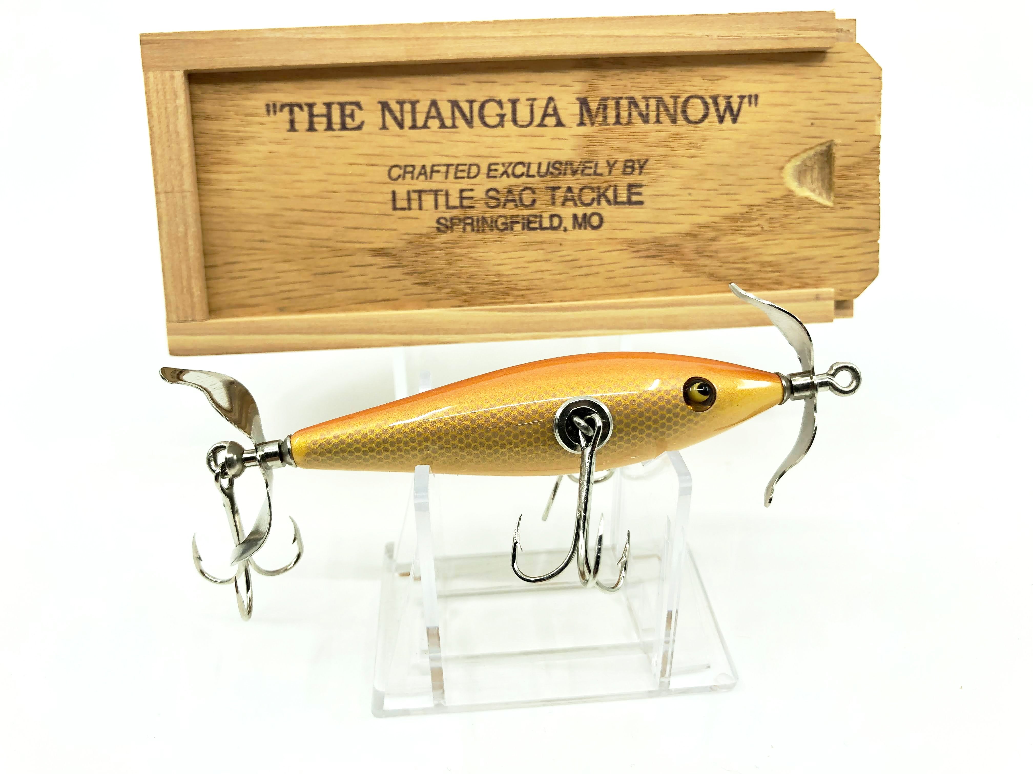 Little Sac Bait Company Niangua Minnow Silver Scale Color Wooden Box ...