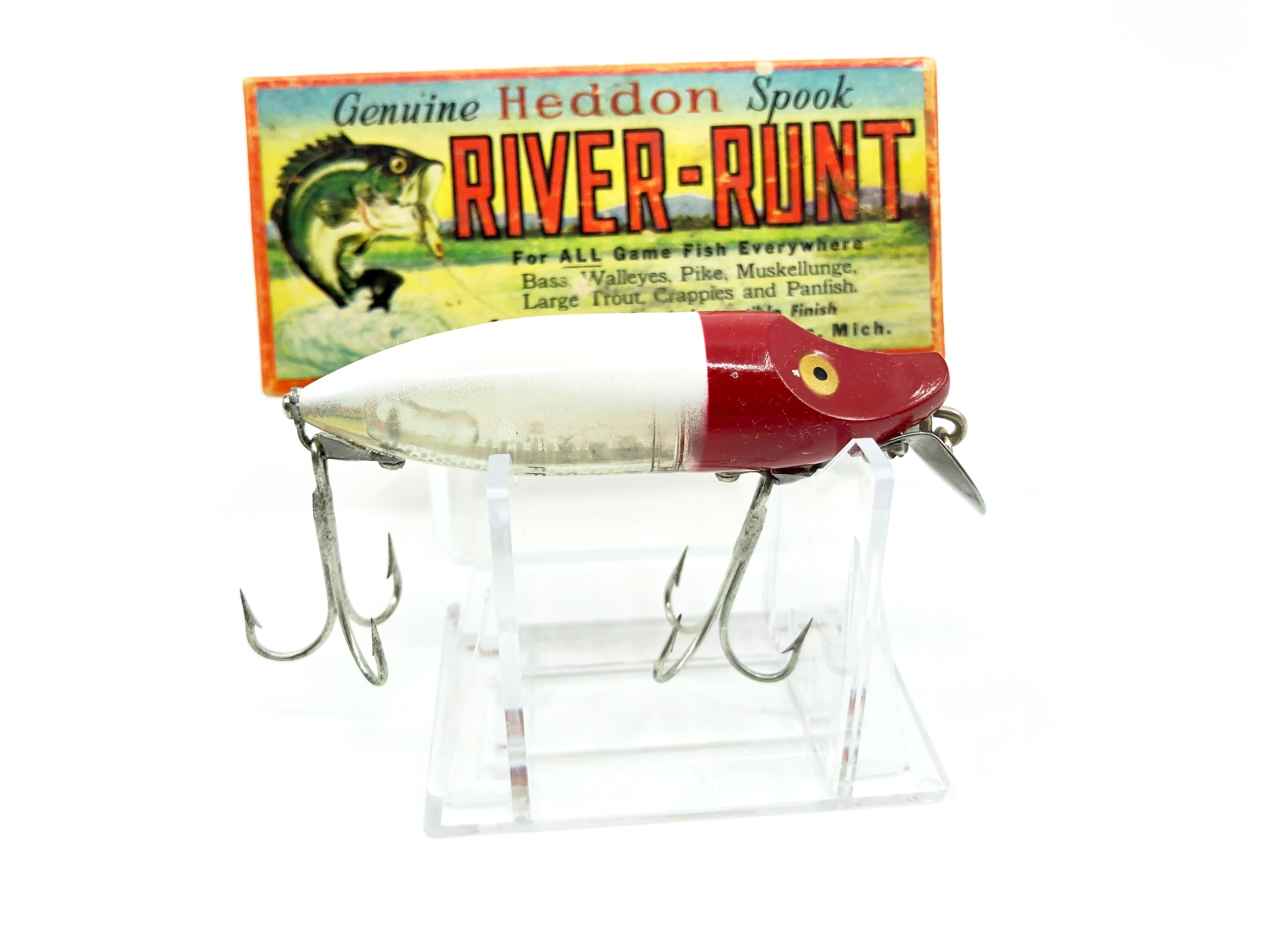 Heddon Floating River Runt 9400-RH Red Head White Body Color with Box ...