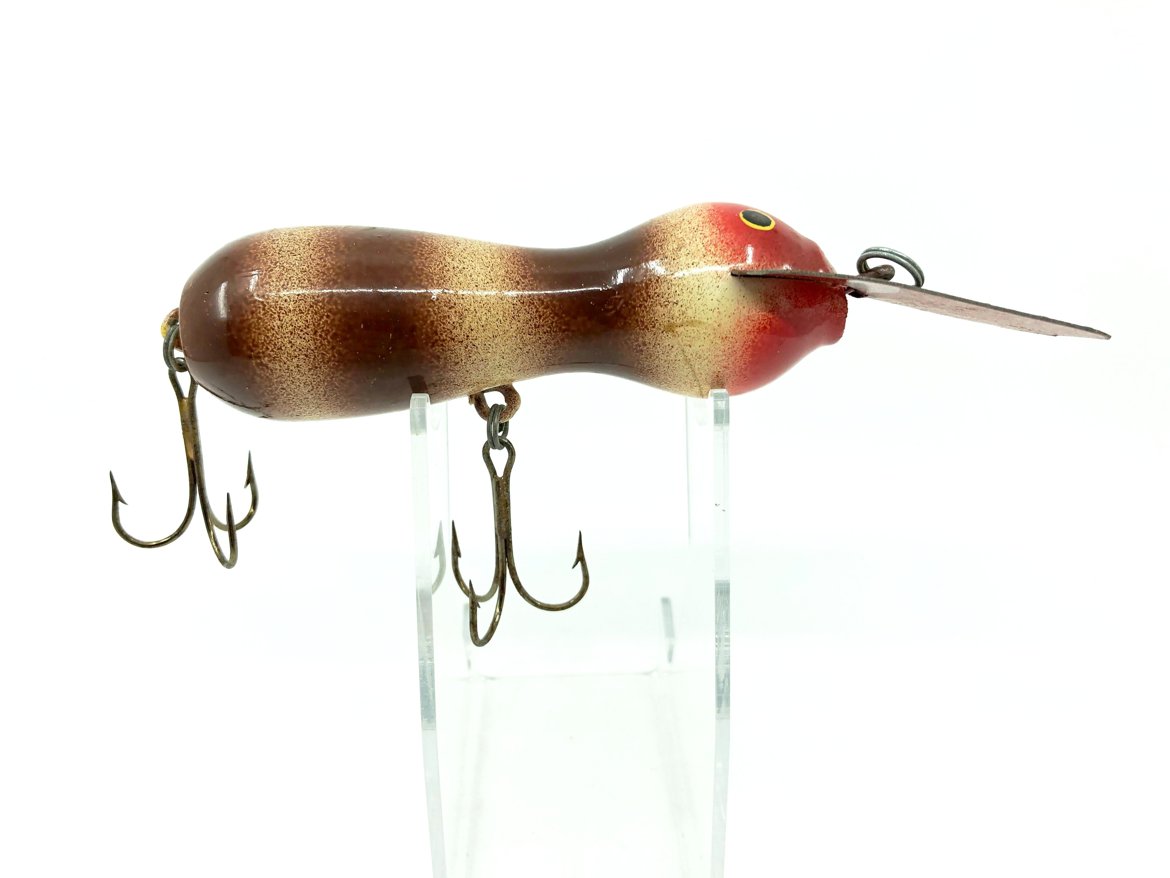 Len Hartman Musky Bug in Brown and White Color – My Bait Shop, LLC