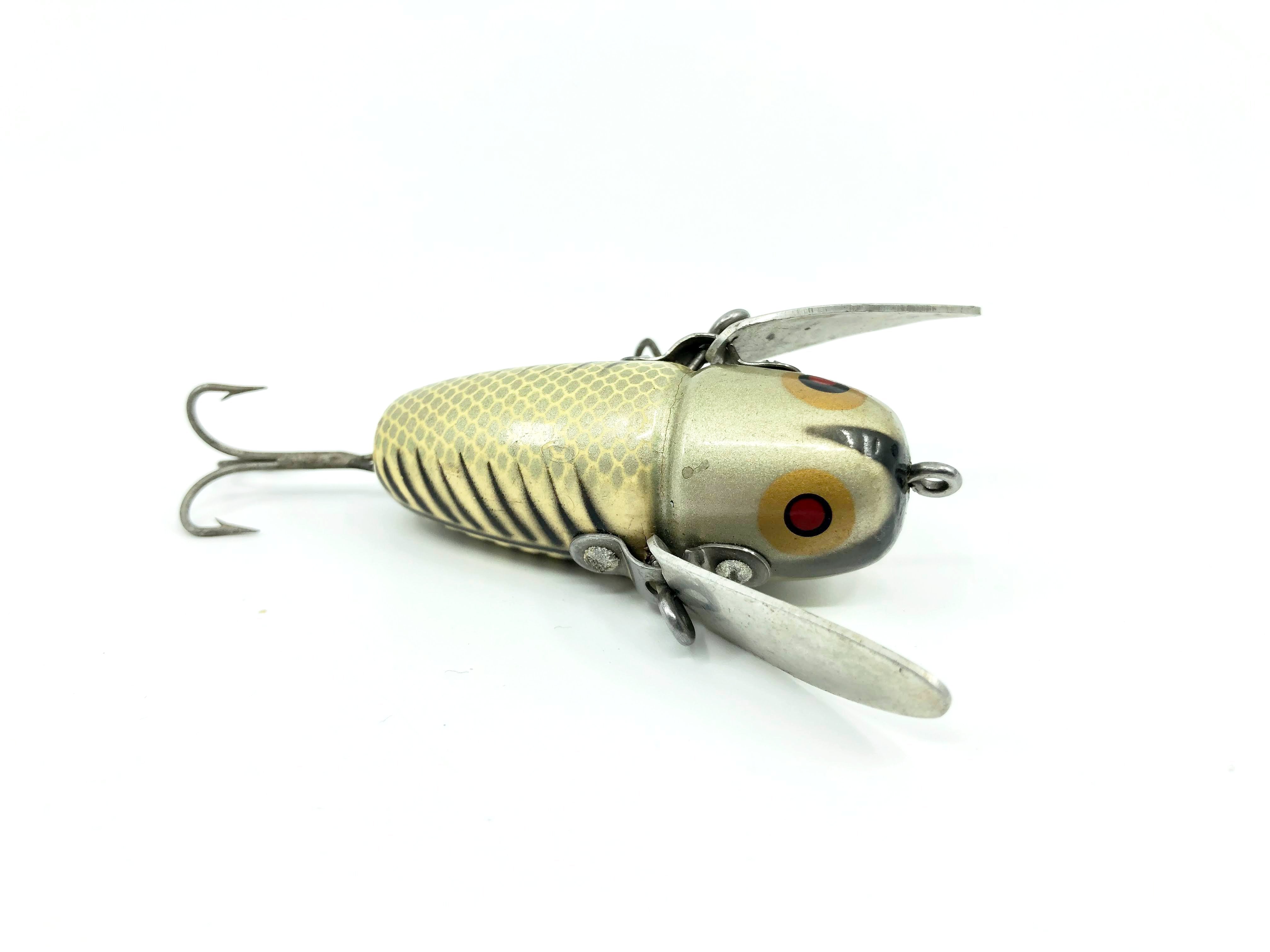 Heddon Wooden Crazy Crawler XRS Silver Shore Minnow Color 2120 – My ...