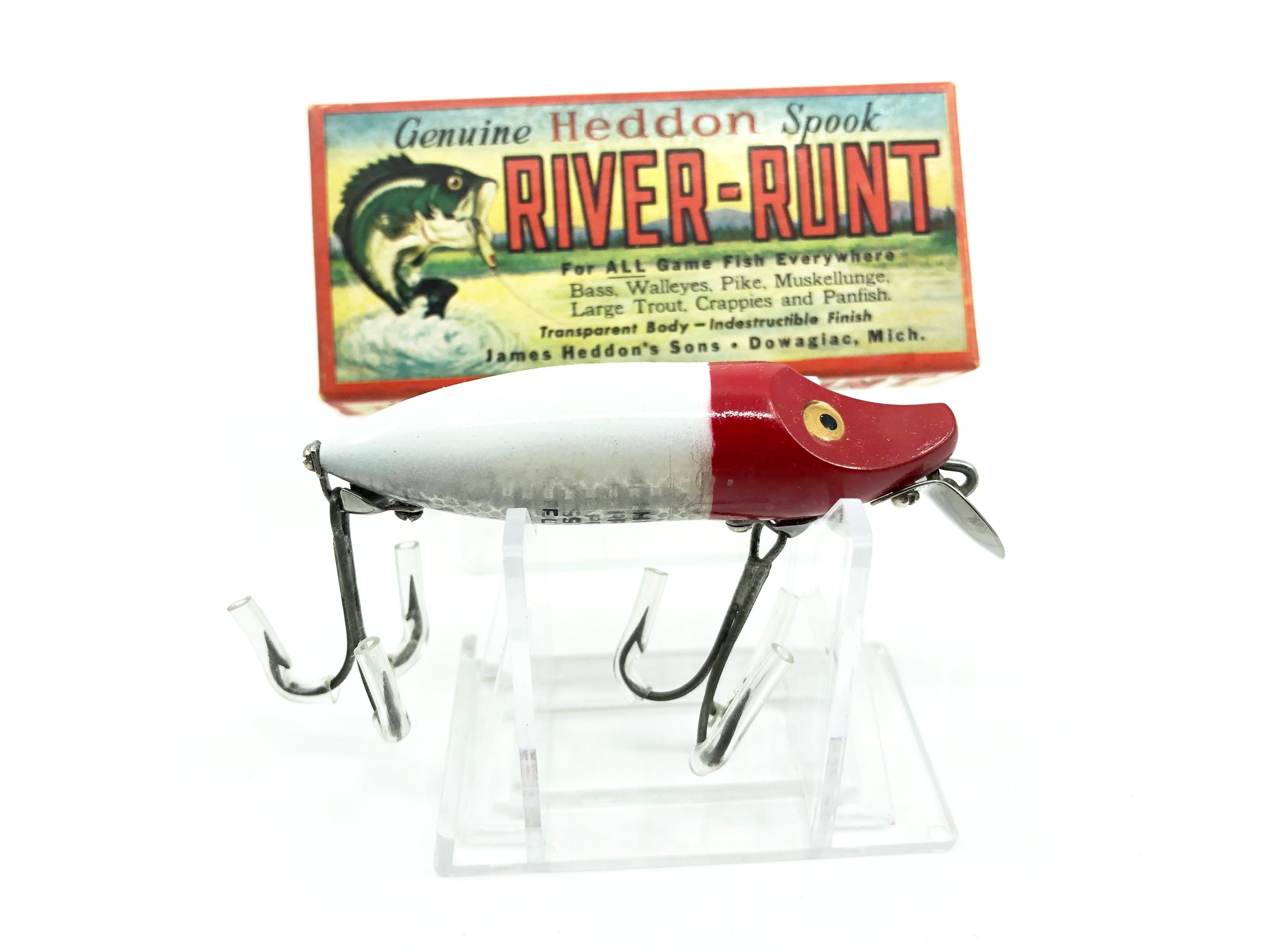 Heddon River Runt Spook Floater 9400-RH Red Head Color with Box - Nice ...