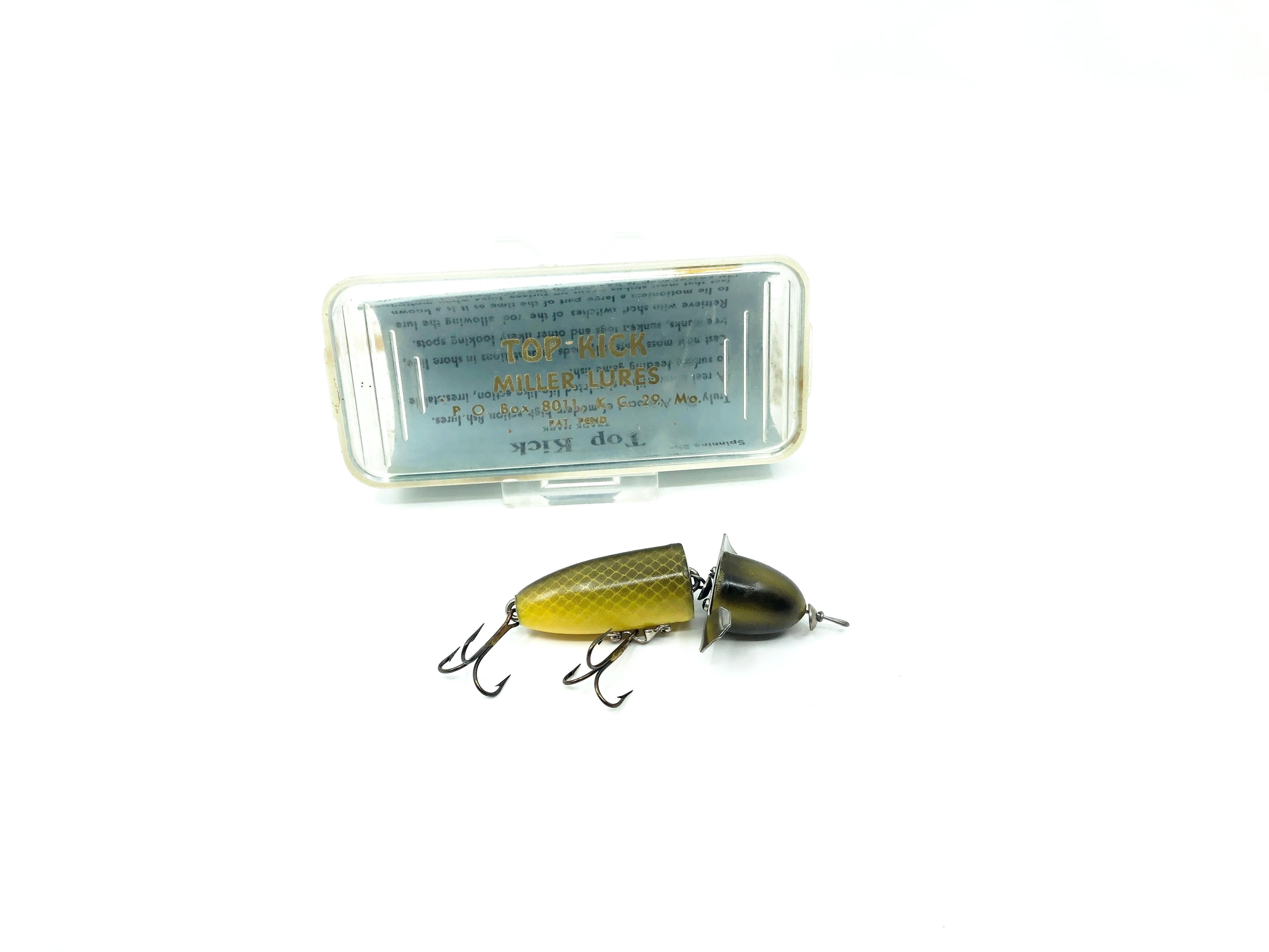 Miller Lures Top Kick with Box and Insert Yellow Perch Color – My Bait ...