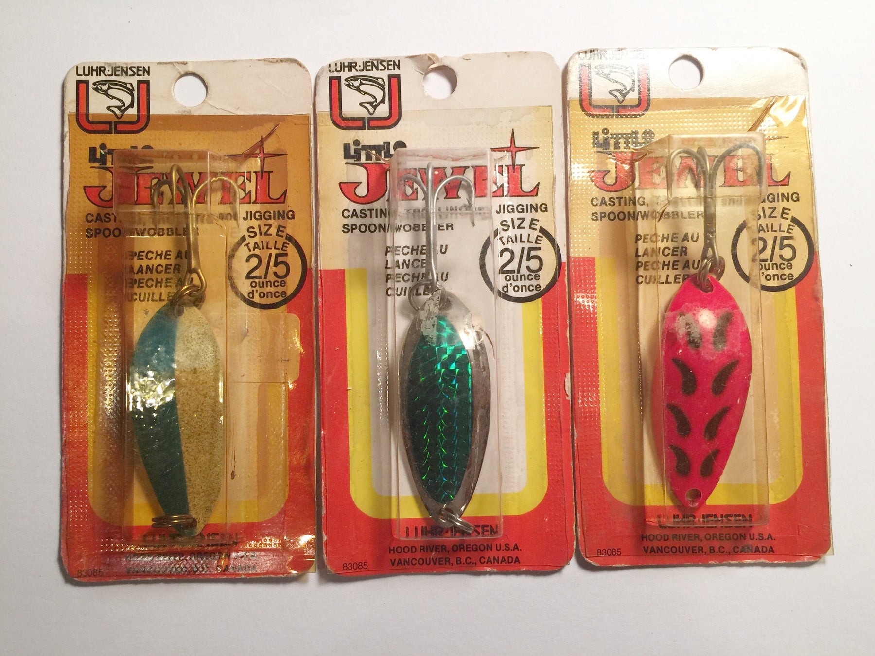 Luhr-Jensen Little Jewel Lures Lot of 3 New on Card 2/5 oz Lot 5 – My ...