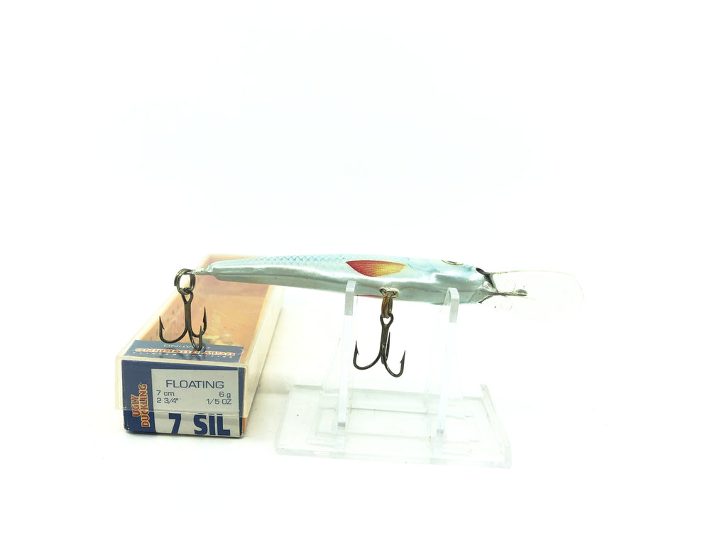 Ugly Duckling Balsa Lure SIL Silver Color Size 7 New with Box Old Stoc ...