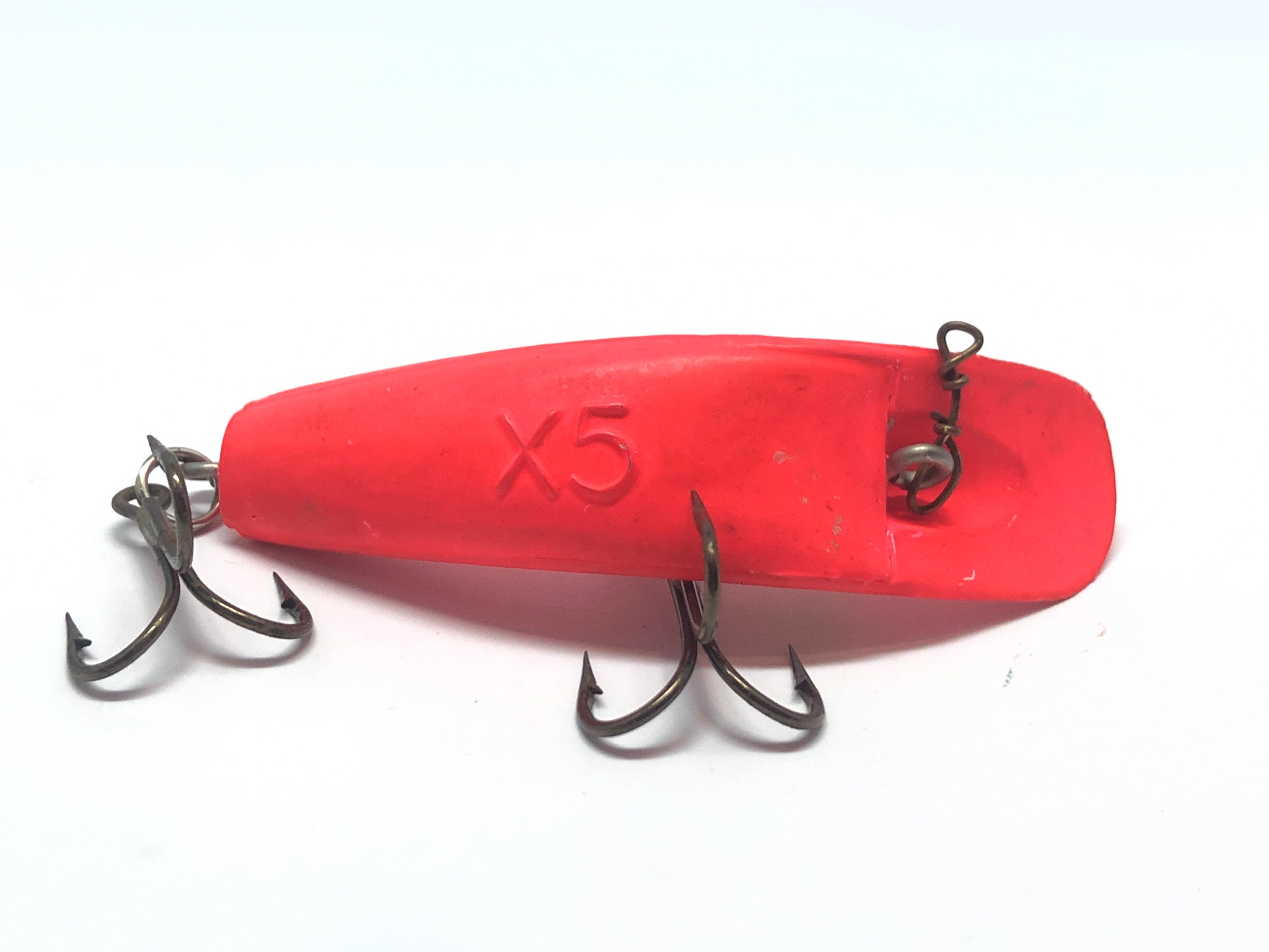 Helin Flatfish Newer X5 Bright Red with Eyes – My Bait Shop, LLC