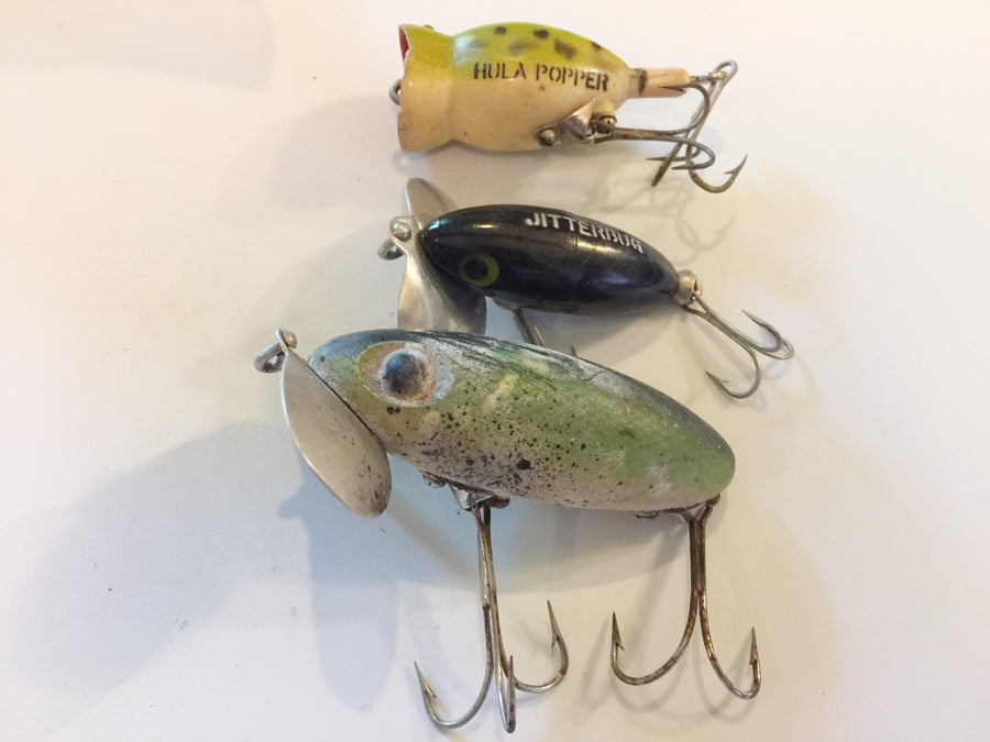 Arbogast Bargain Lot Two Jitterbugs, One Hula Popper – My Bait Shop, LLC