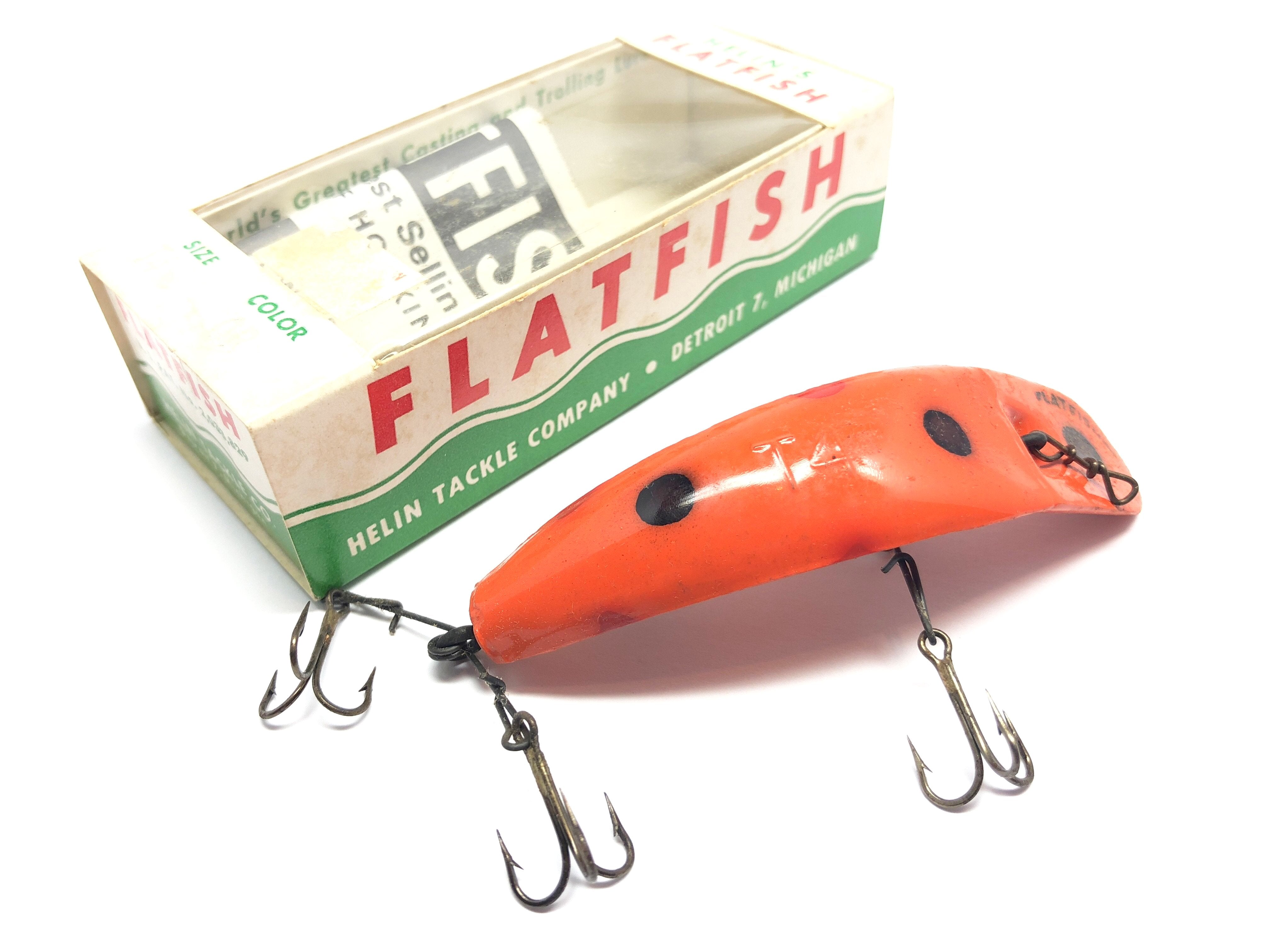 Vintage Helin Flatfish T4 OR Orange Color with Box and Paperwork – My ...