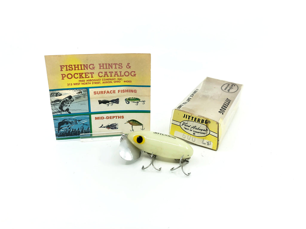 Arbogast Jitterbug Luminous Color with Box, Pressed-Eyed Model 600 LU ...