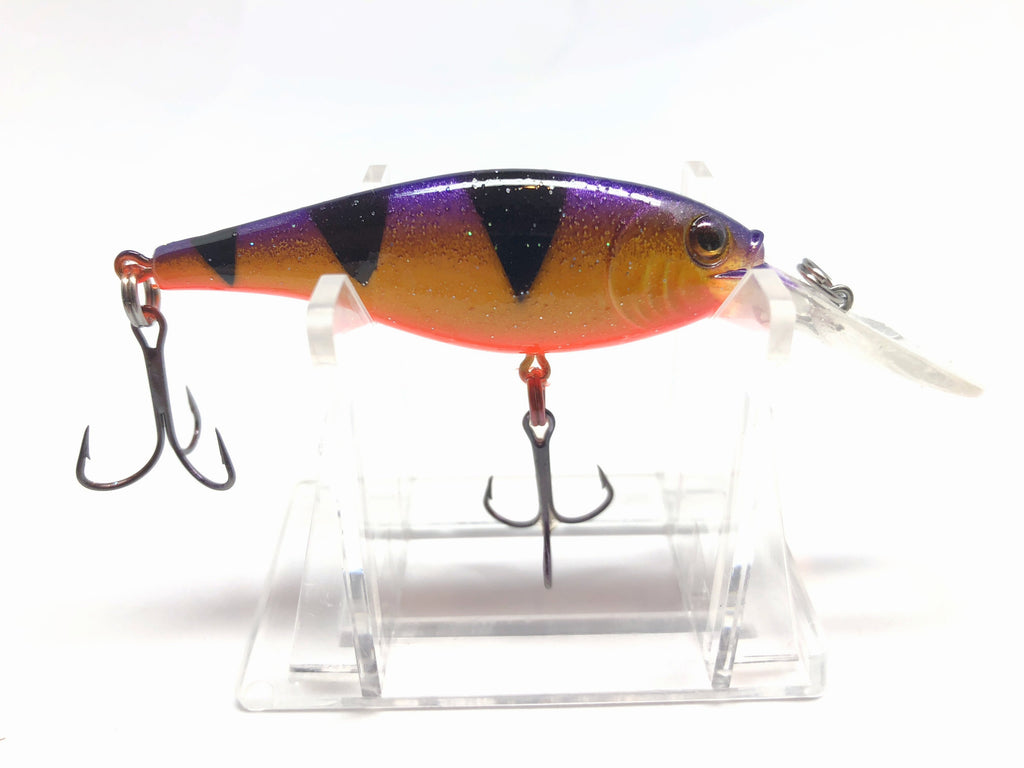 Viper Custom Tackle Berkley Flicker Shad 6M UR Purple Fire Perch Color ...