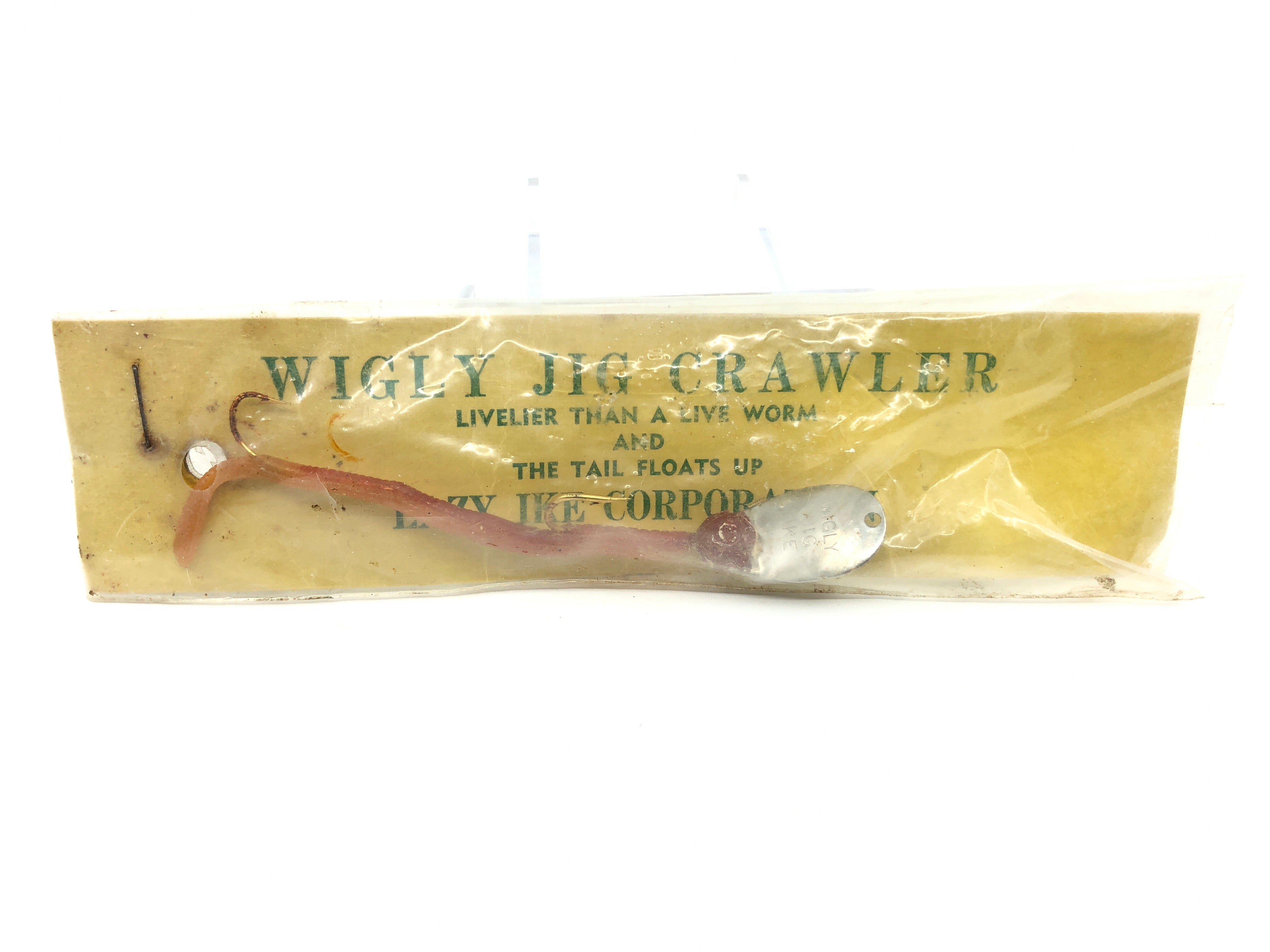 Lazy Ike Wigly Jig Crawler Natural Color New on Card Old Stock TOUGH ...